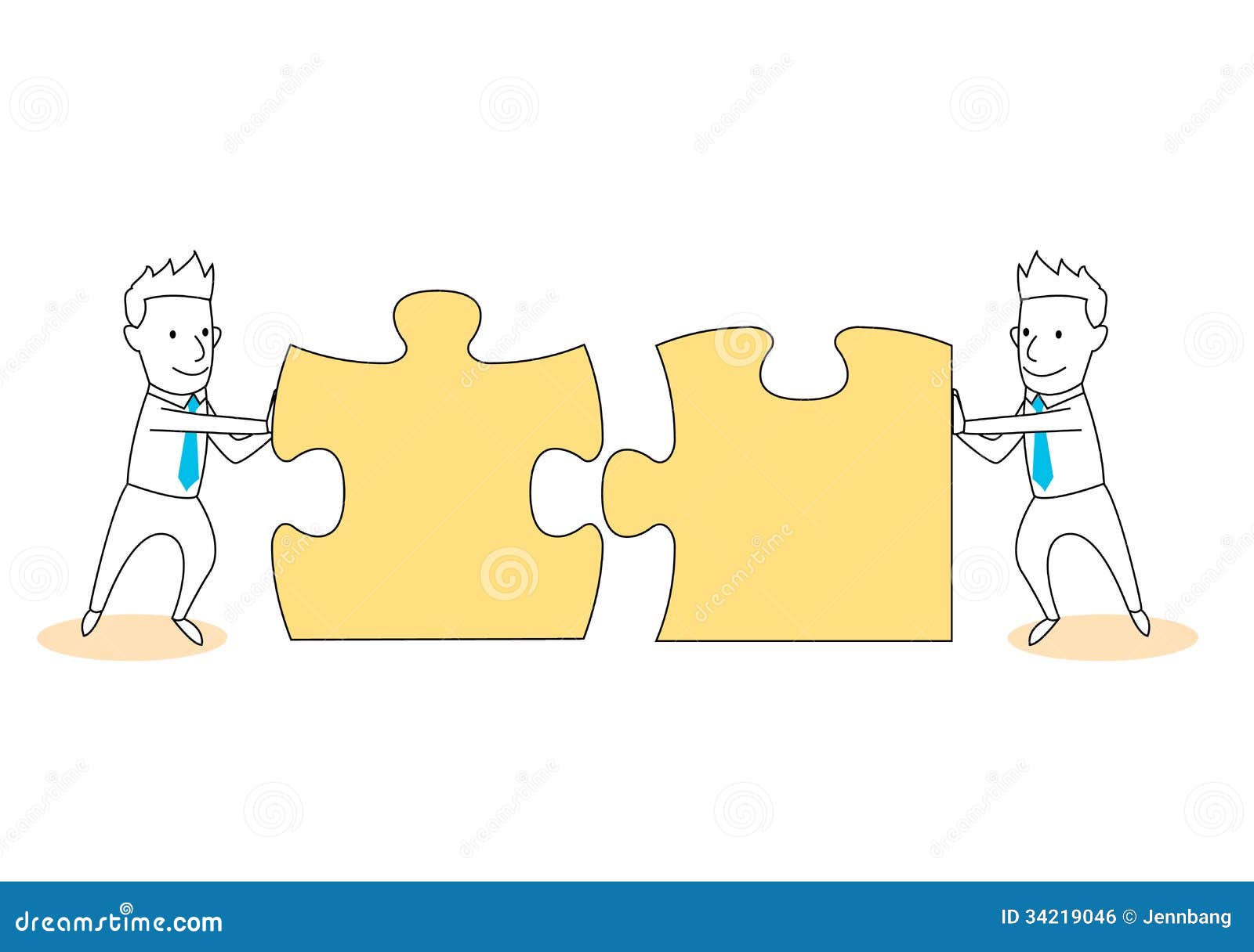 Solve Puzzle and Solution Together Stock Illustration - Illustration of ...