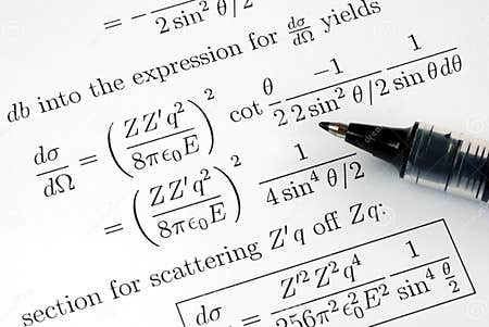 Solve Some Complicated Mathematics Question Stock Image - Image of ...