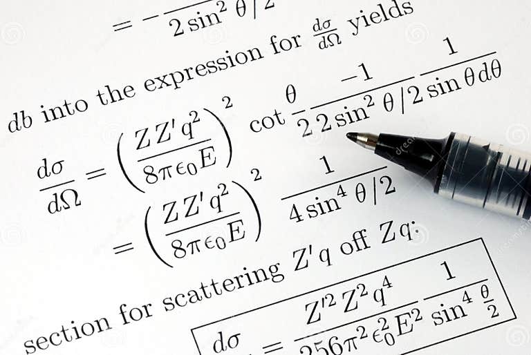Solve Some Complicated Mathematics Question Stock Image - Image of ...