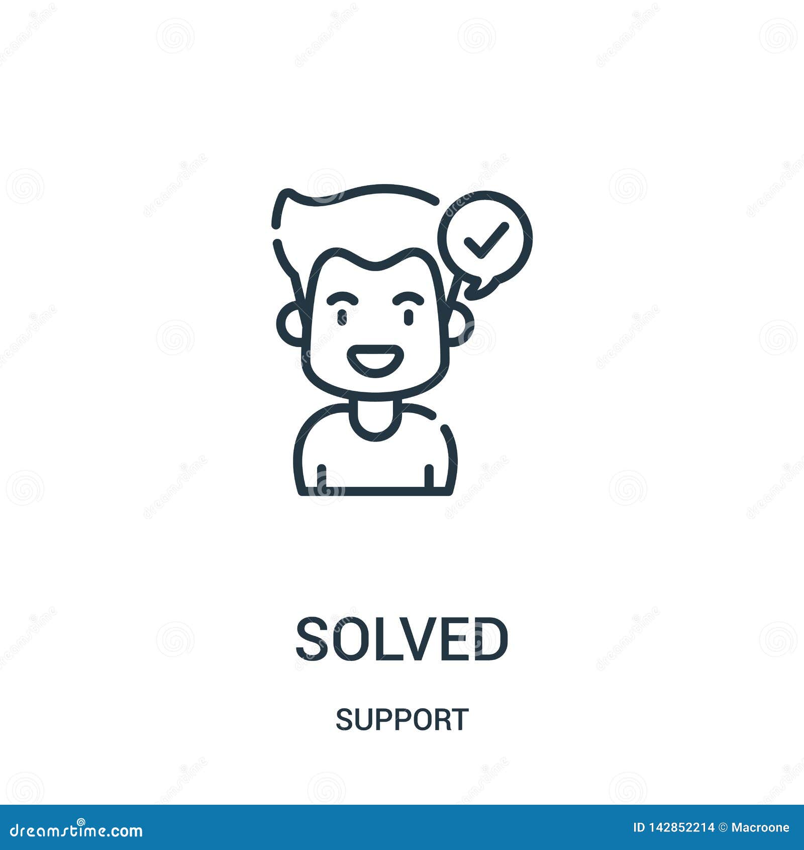 Solved Icon Vector from Support Collection. Thin Line Solved Outline ... Solved Icon Vector from Support Collection. Thin Line Solved Outline ...