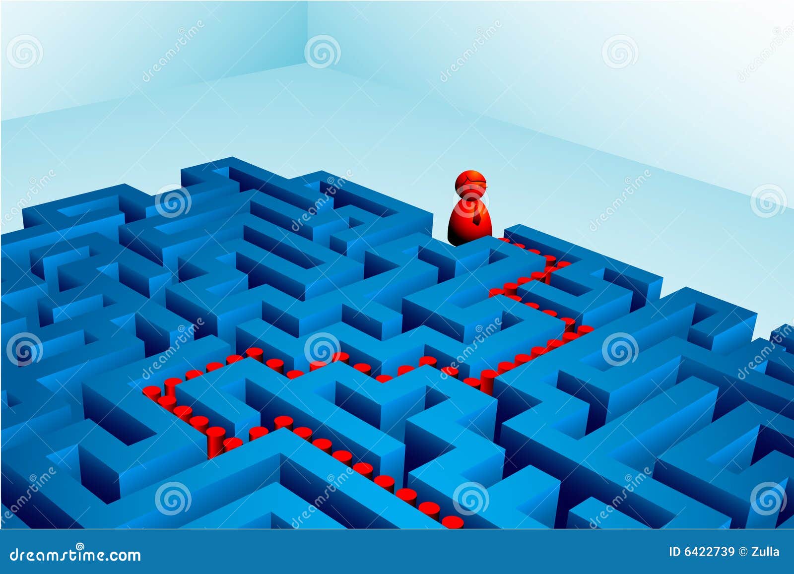 Solved maze stock vector. Illustration of decision, problem - 6422739 Solved maze stock vector. Illustration of decision, problem - 6422739