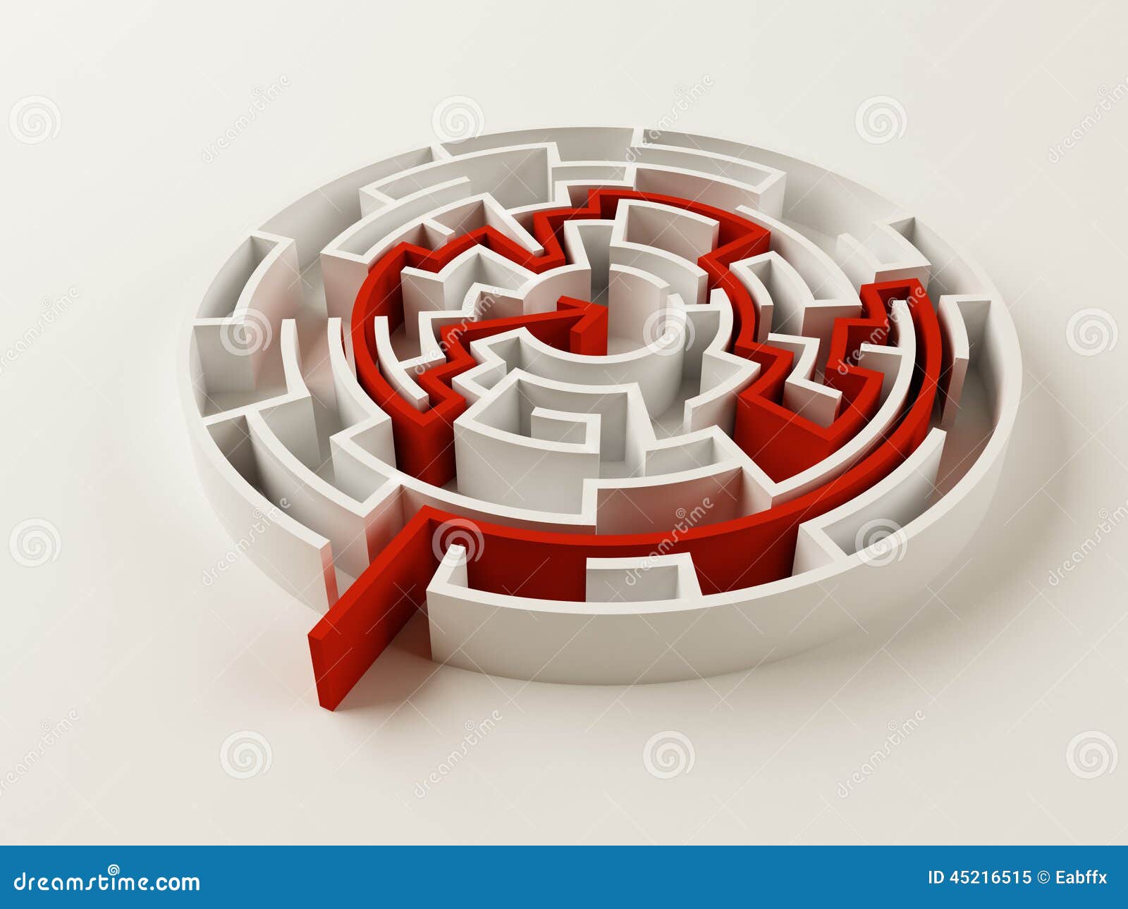 Solved Maze puzzle stock illustration. Illustration of confusion - 45216515