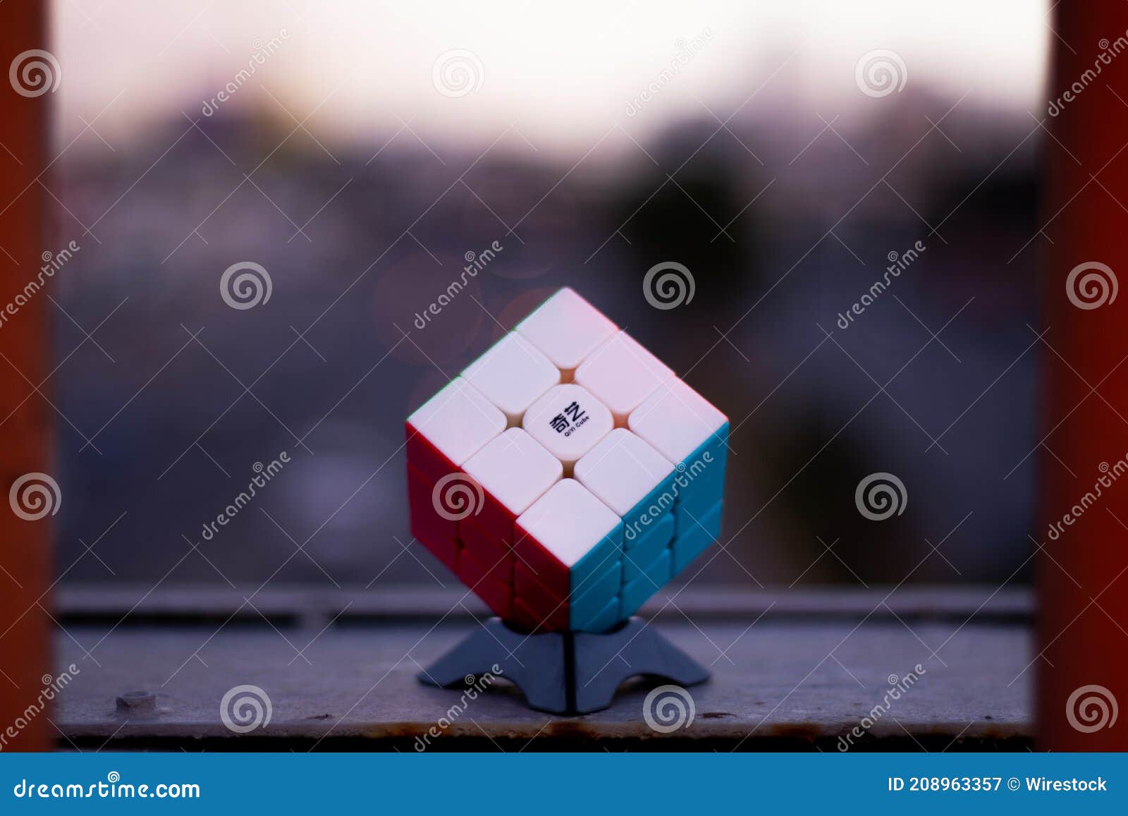 Broken A Cube Of Rubiks And A Part From It. Editorial Image ...