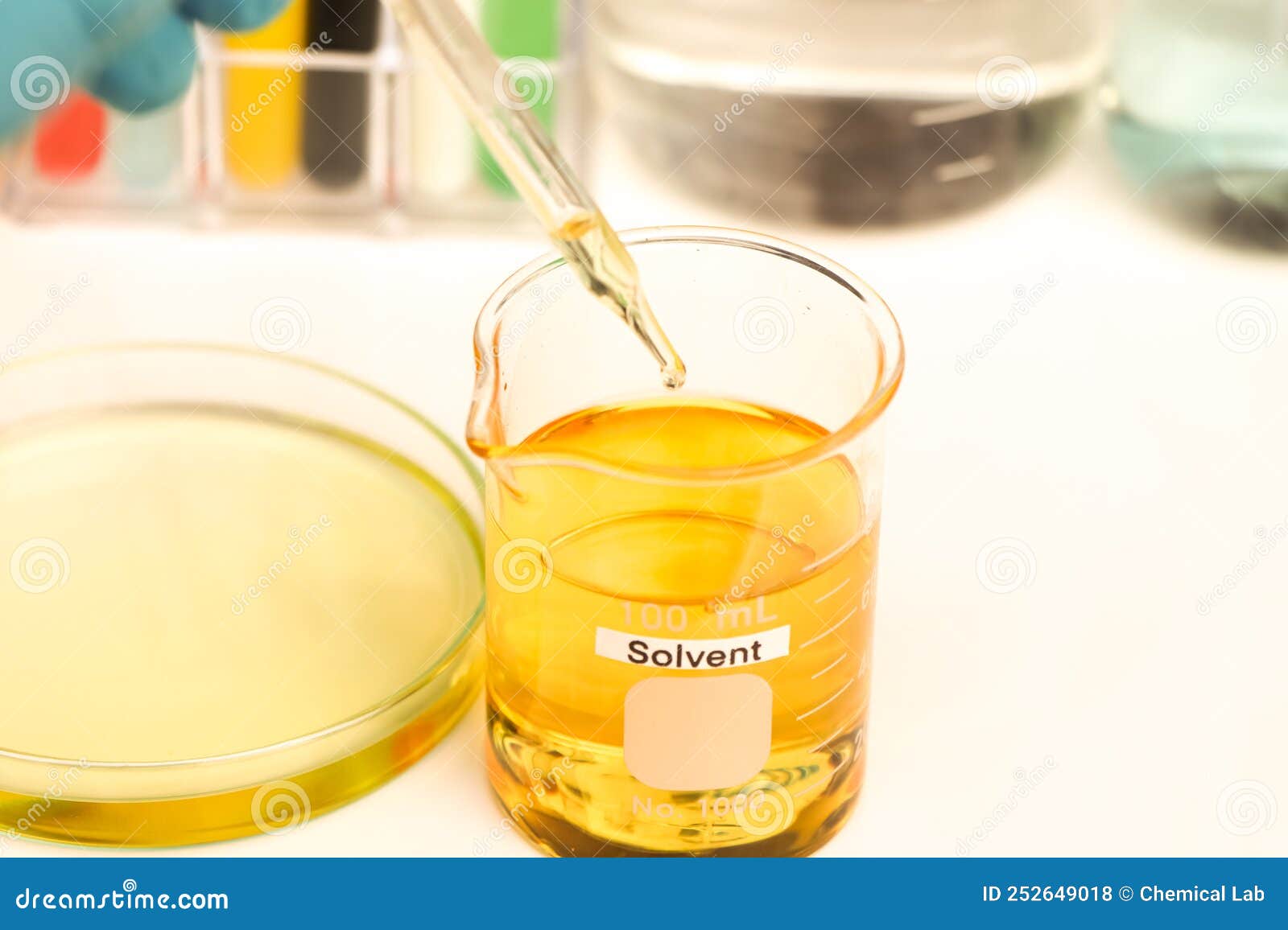 Solvent , a Chemical Used in Laboratory or Industry Stock Photo - Image ...