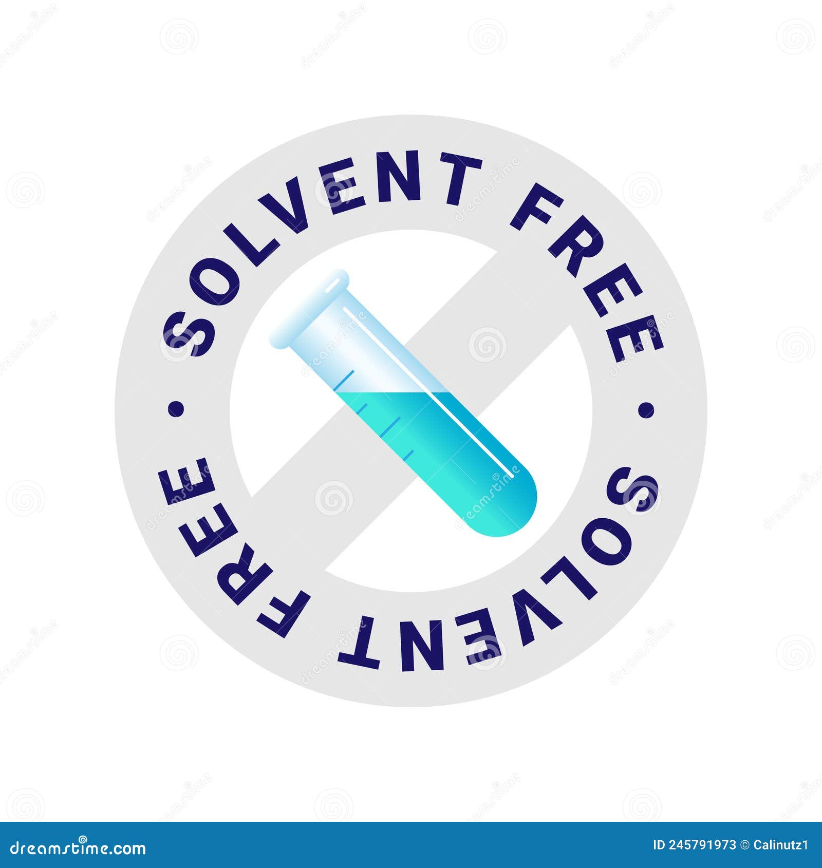 Solvent Free Product Vector Badge Icon Stock Vector - Illustration of ...