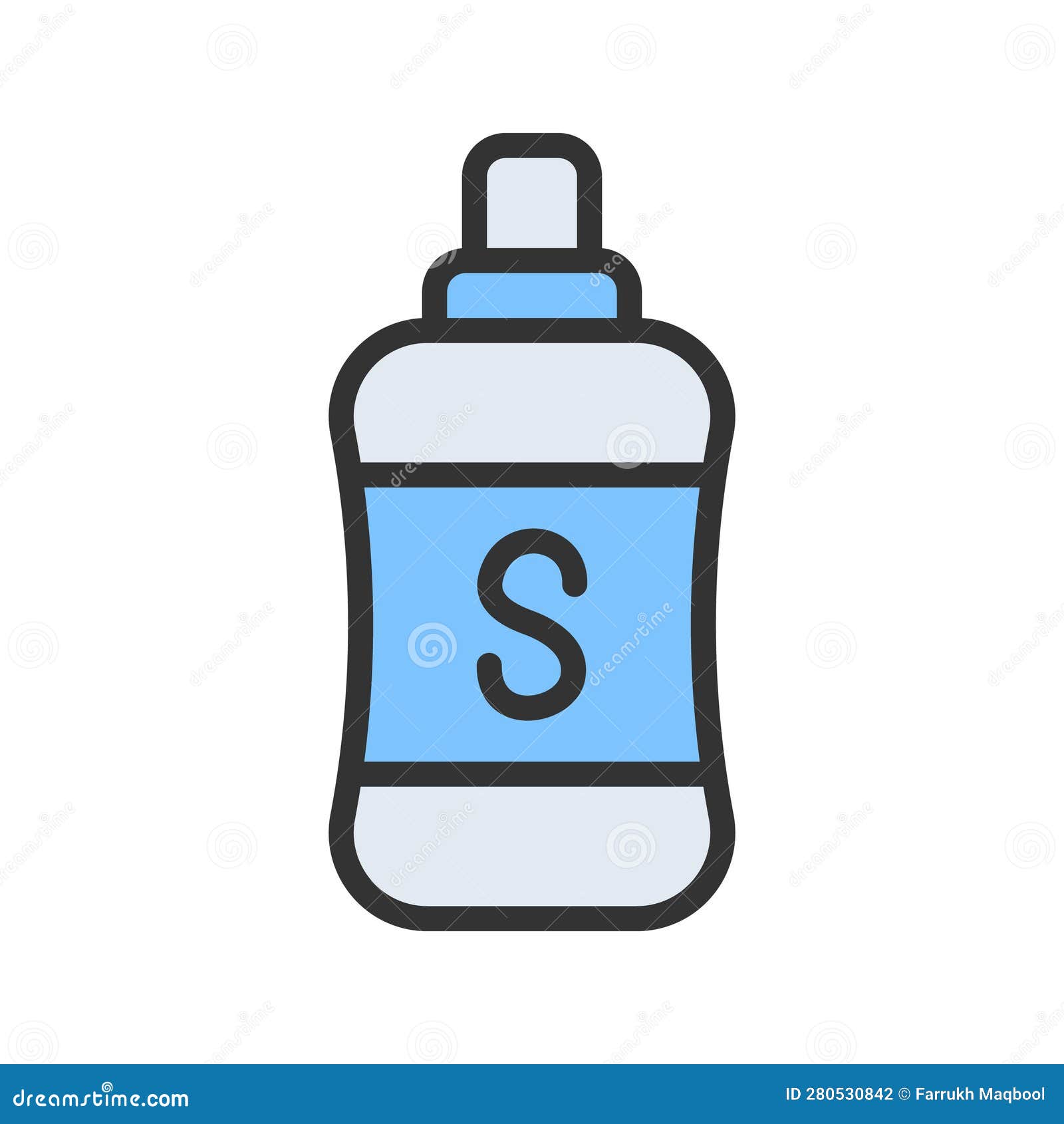 Solvent icon vector image. stock vector. Illustration of solvent ...