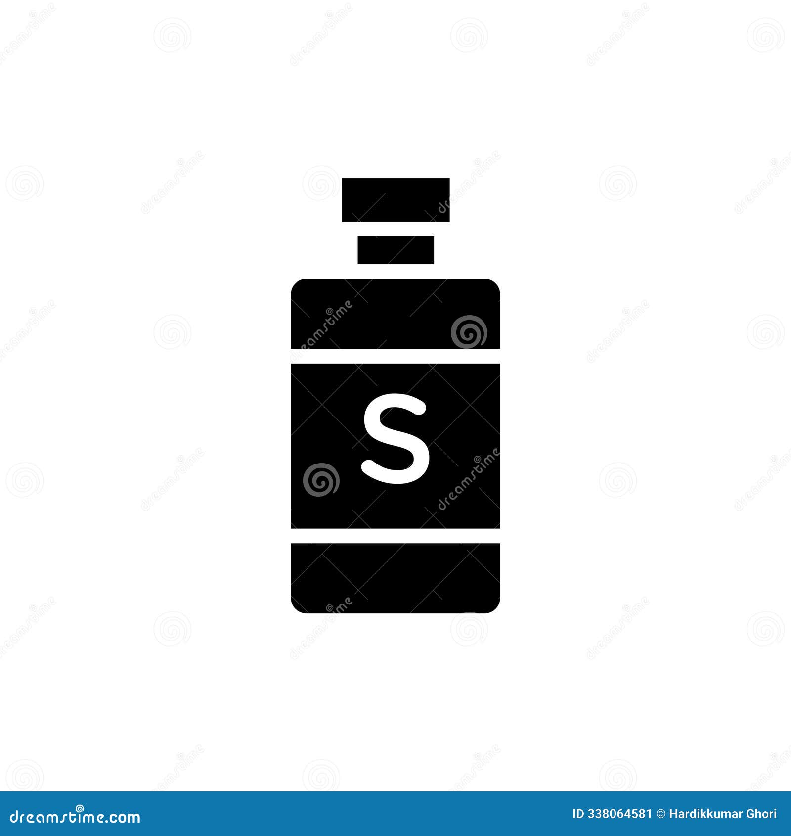 Solvent Line Icon On White Cartoon Vector | CartoonDealer.com #264309227