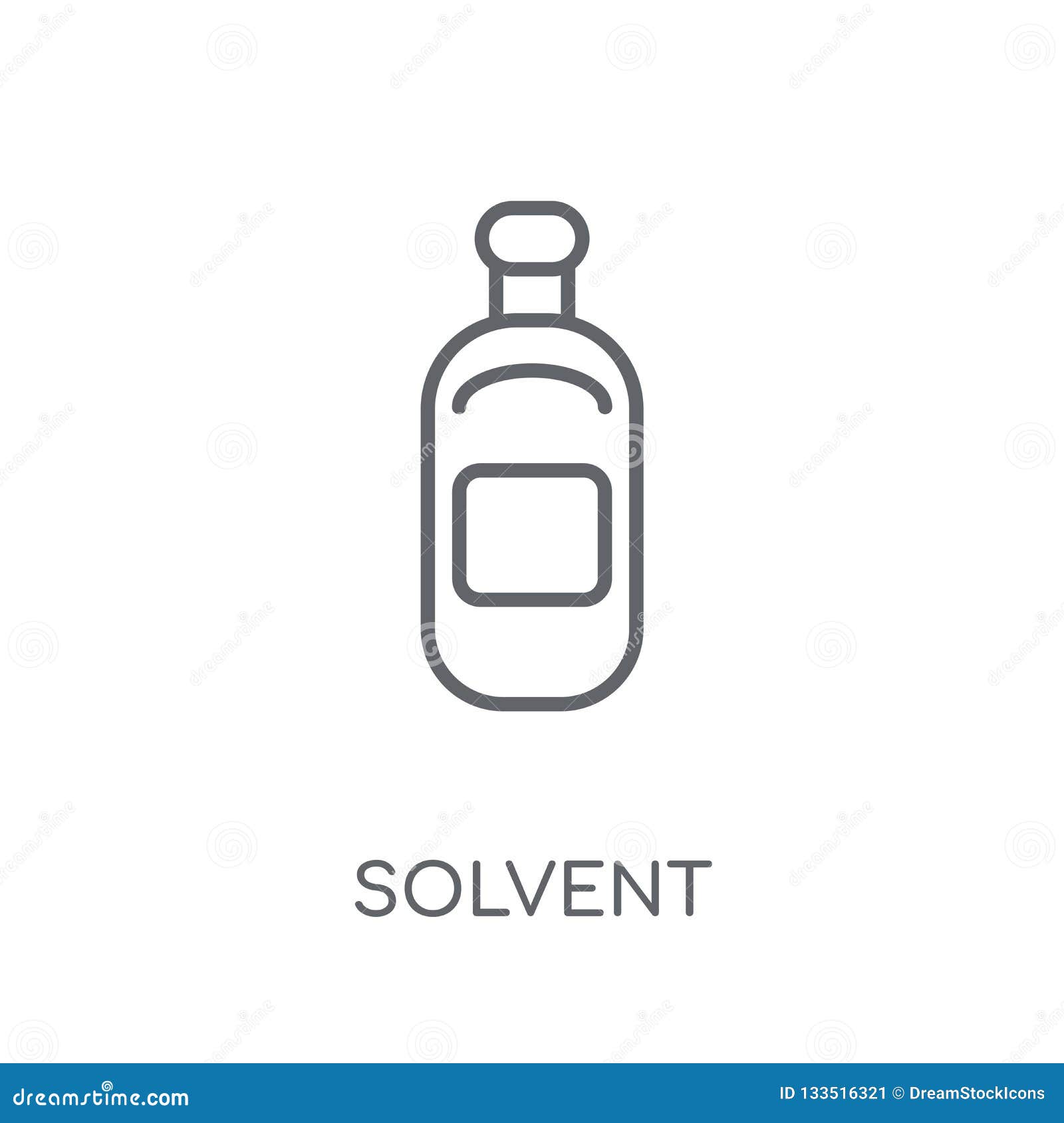 Solvent Linear Icon. Modern Outline Solvent Logo Concept On Whit ...