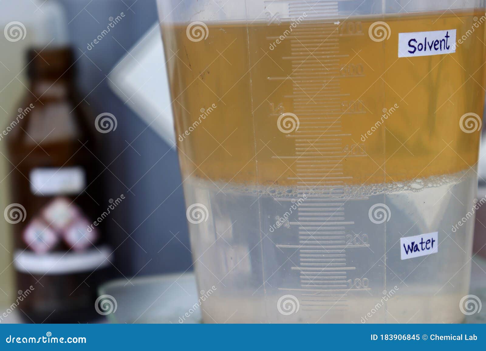 Solvent and water stock image. Image of school, clear - 183906845