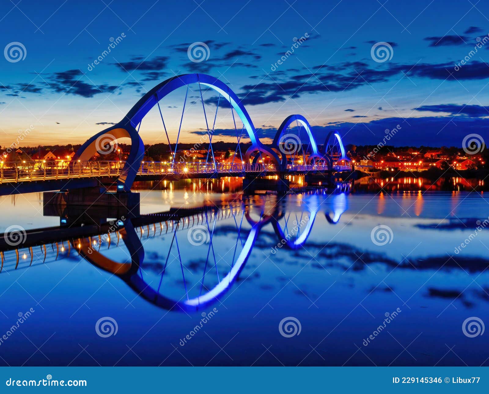 Solvesborg Bridge Over the Solvesborg Bay Area in Blekinge, Sweden at ...