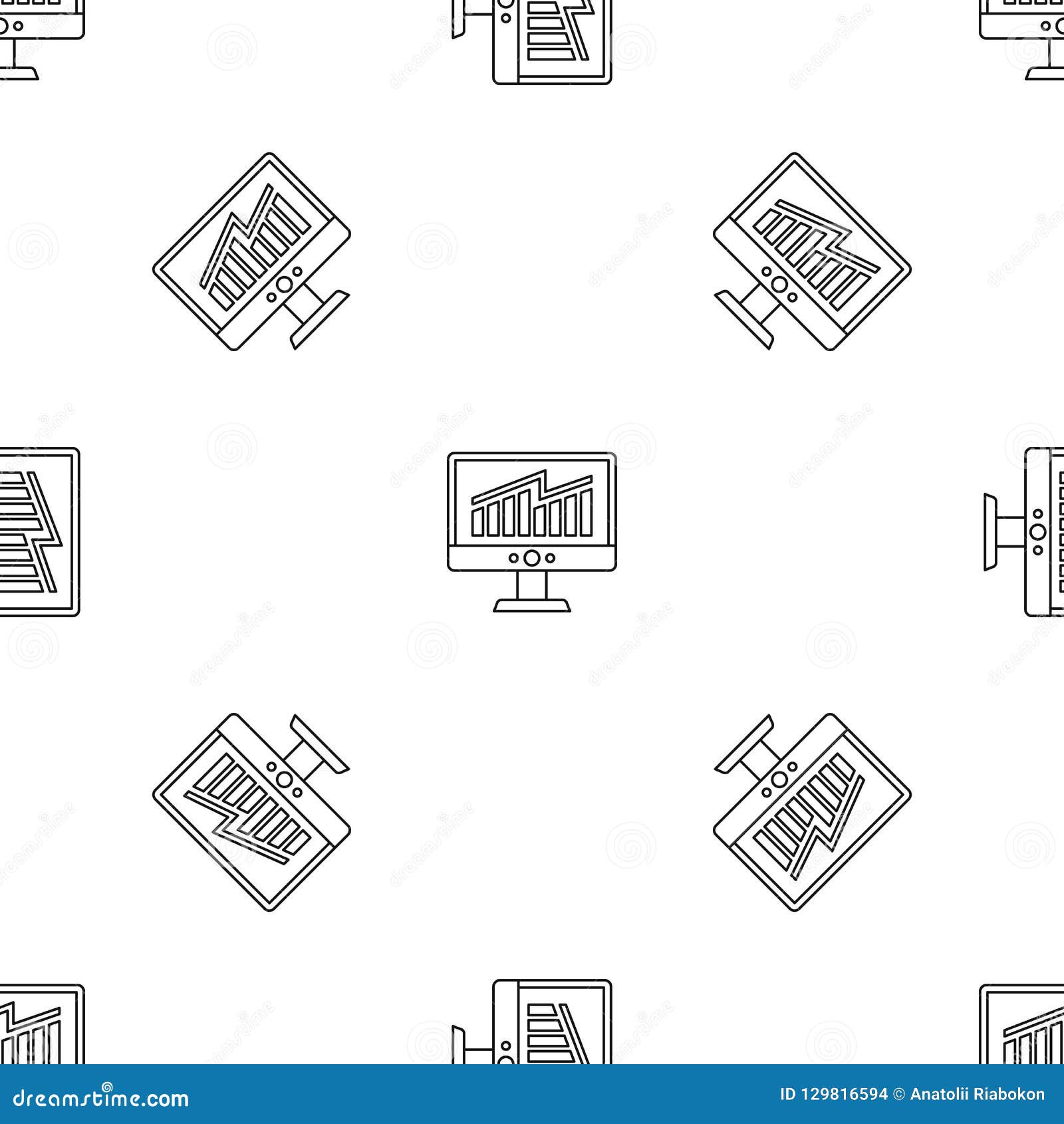 Solving Business Strategy Pattern Seamless Vector Stock Vector ...