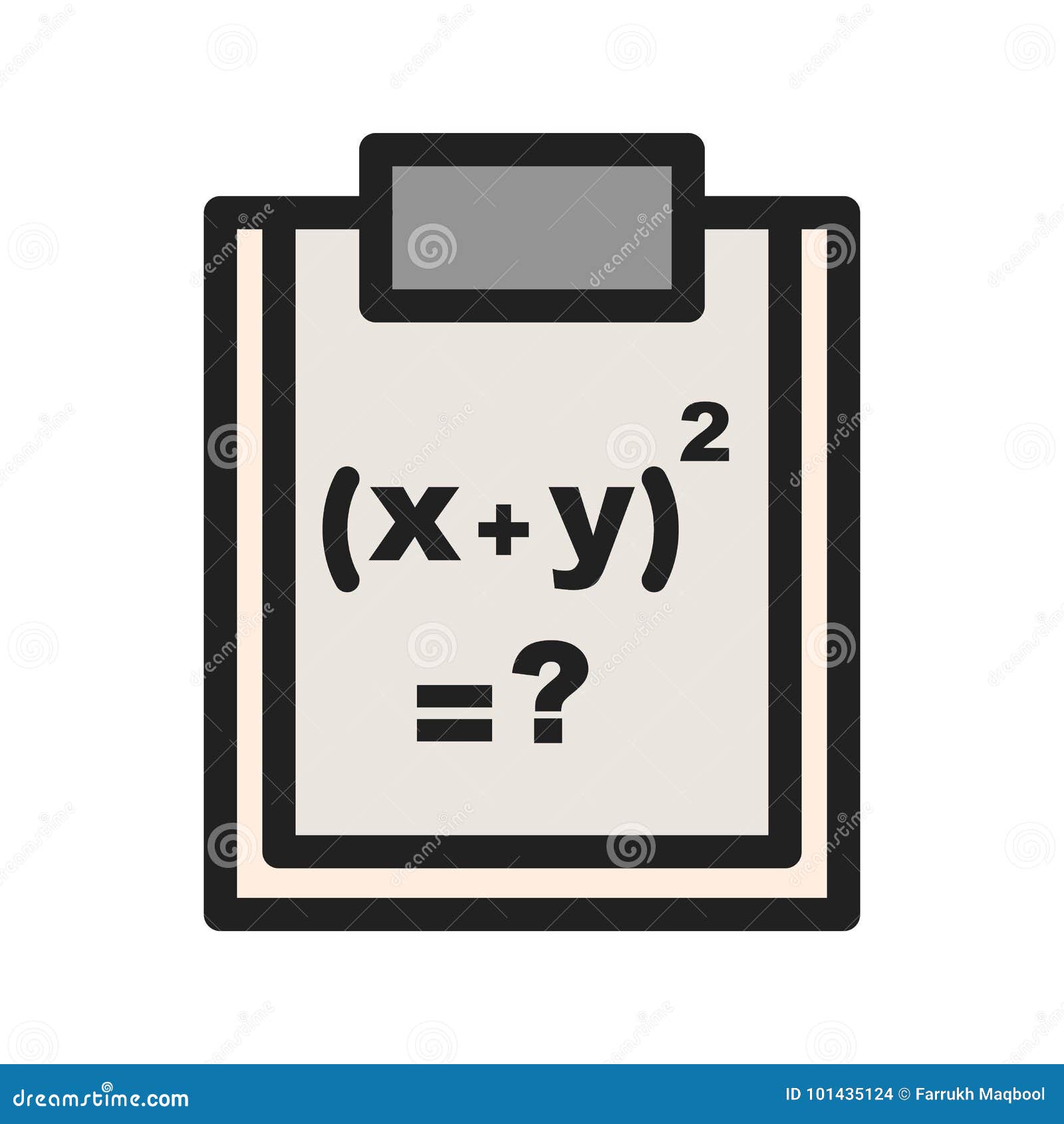 Solving Formula stock vector. Illustration of solve - 101435124