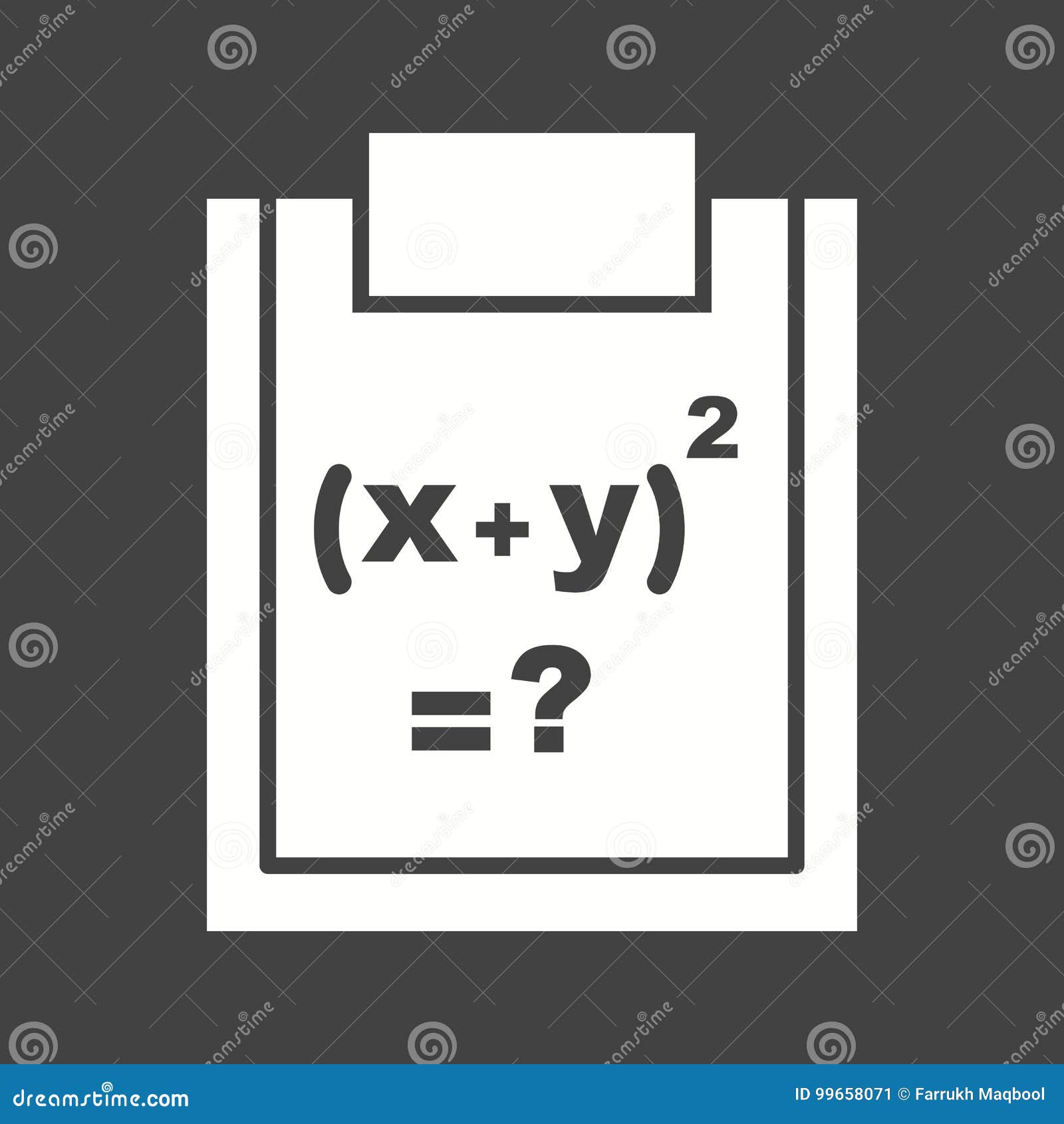 Solving Formula stock vector. Illustration of equation - 99658071