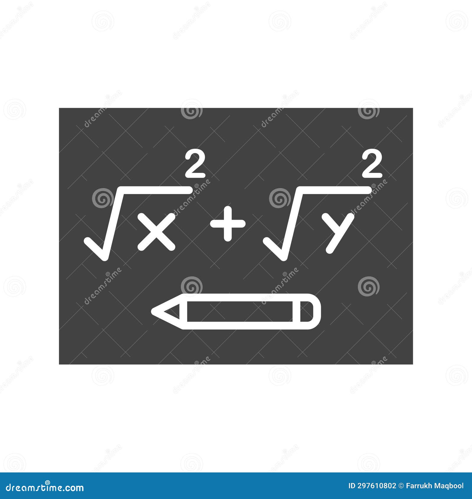 Solving Formula Icon Vector Image. Stock Vector - Illustration of ...