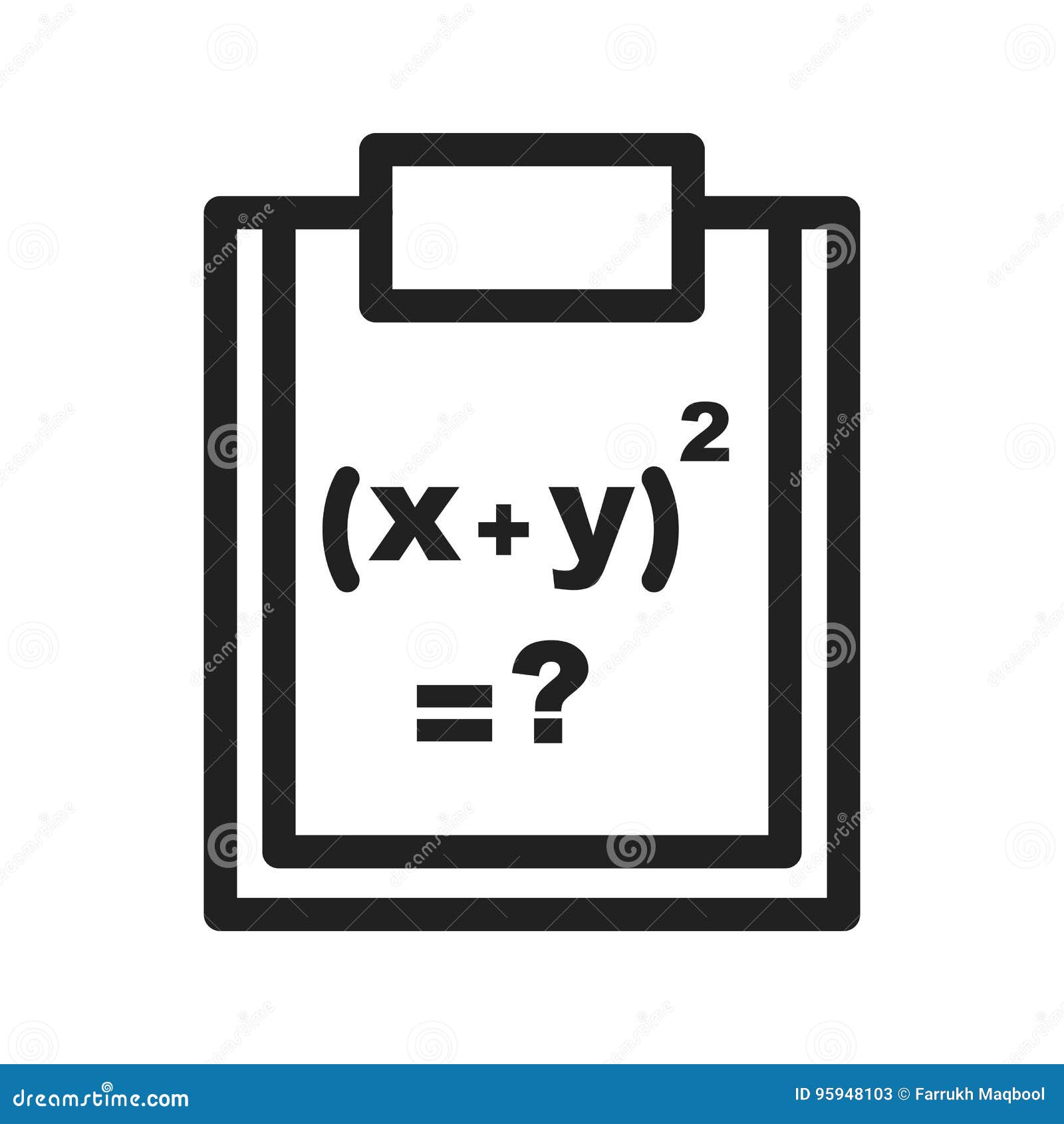 Solving Formula stock vector. Illustration of complex - 95948103