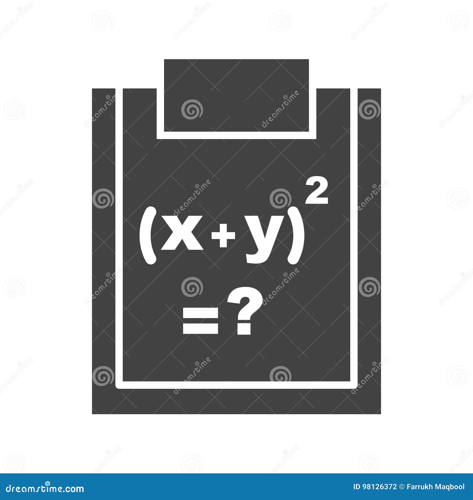 Solving Formula stock vector. Illustration of solving - 98126372