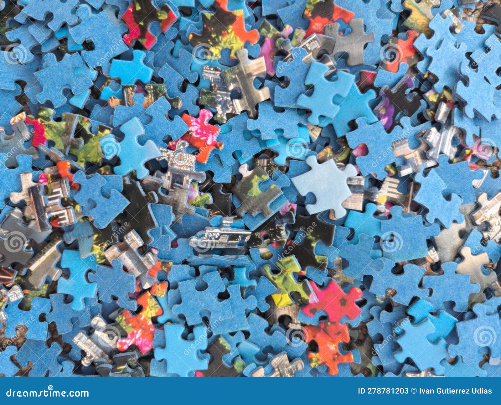 Solving the Jigsaw Puzzle Piece by Piece Stock Image - Image of person ...