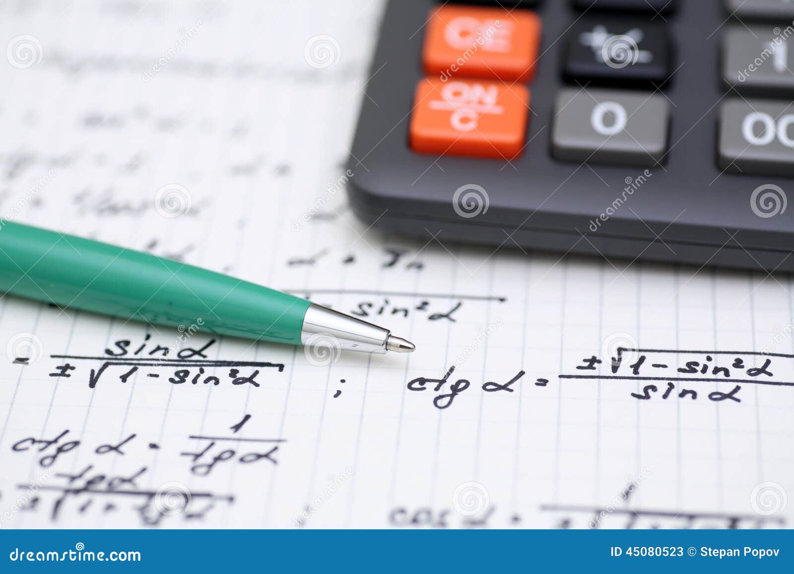 Solving Mathematical Problem Stock Image Image Of Equations