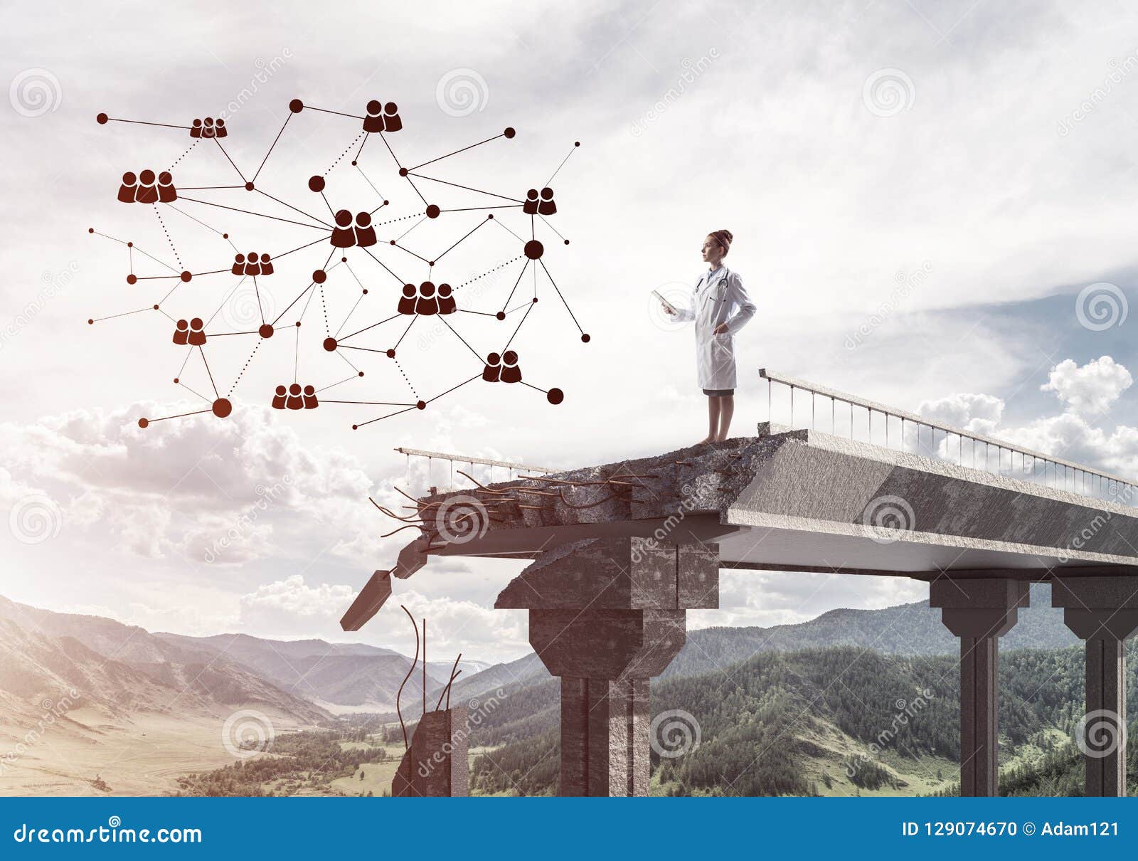 Solving Medical Problems by Means of Modern Technologies Stock Photo ...