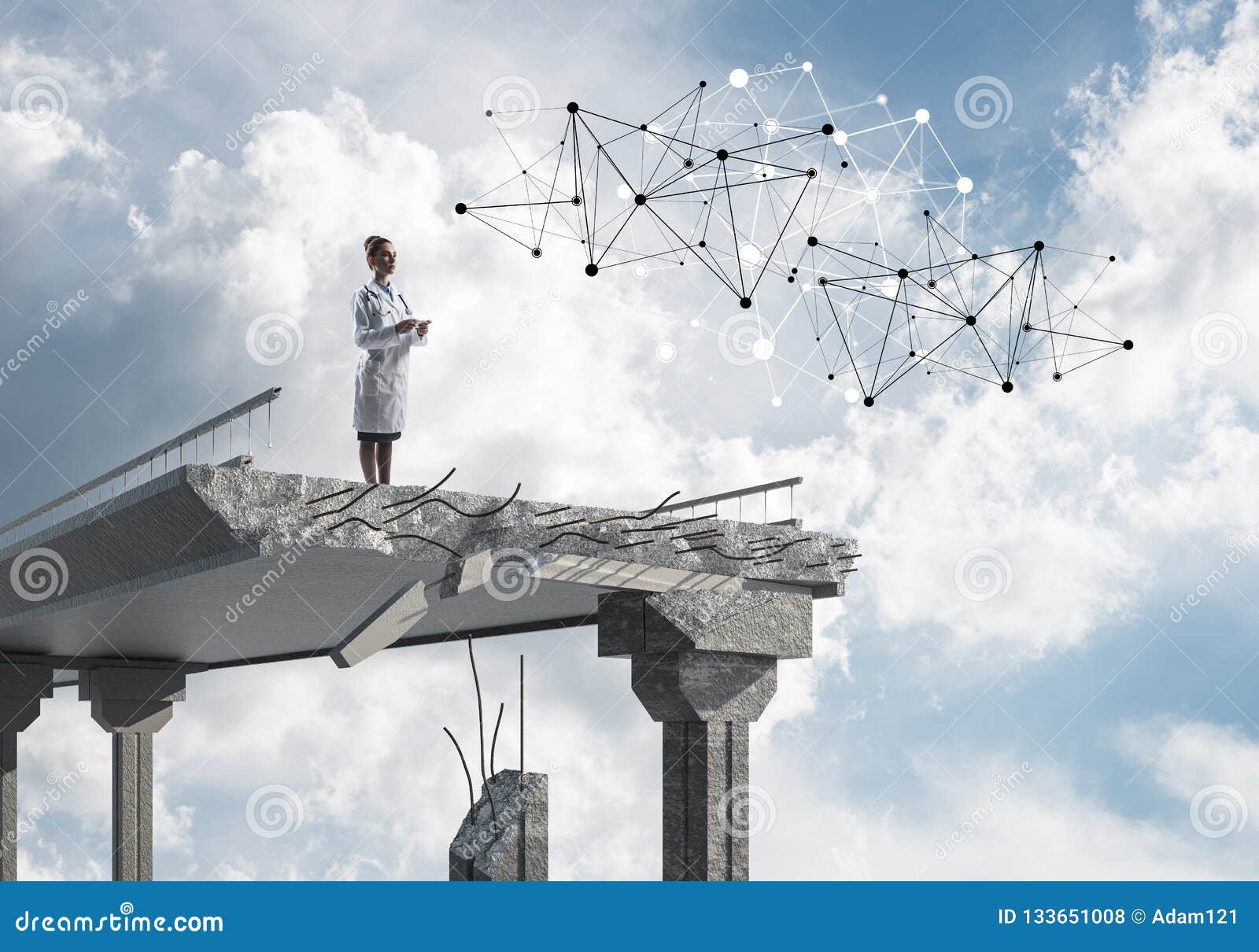 Solving Medical Problems by Means of Modern Technologies Stock Photo ...