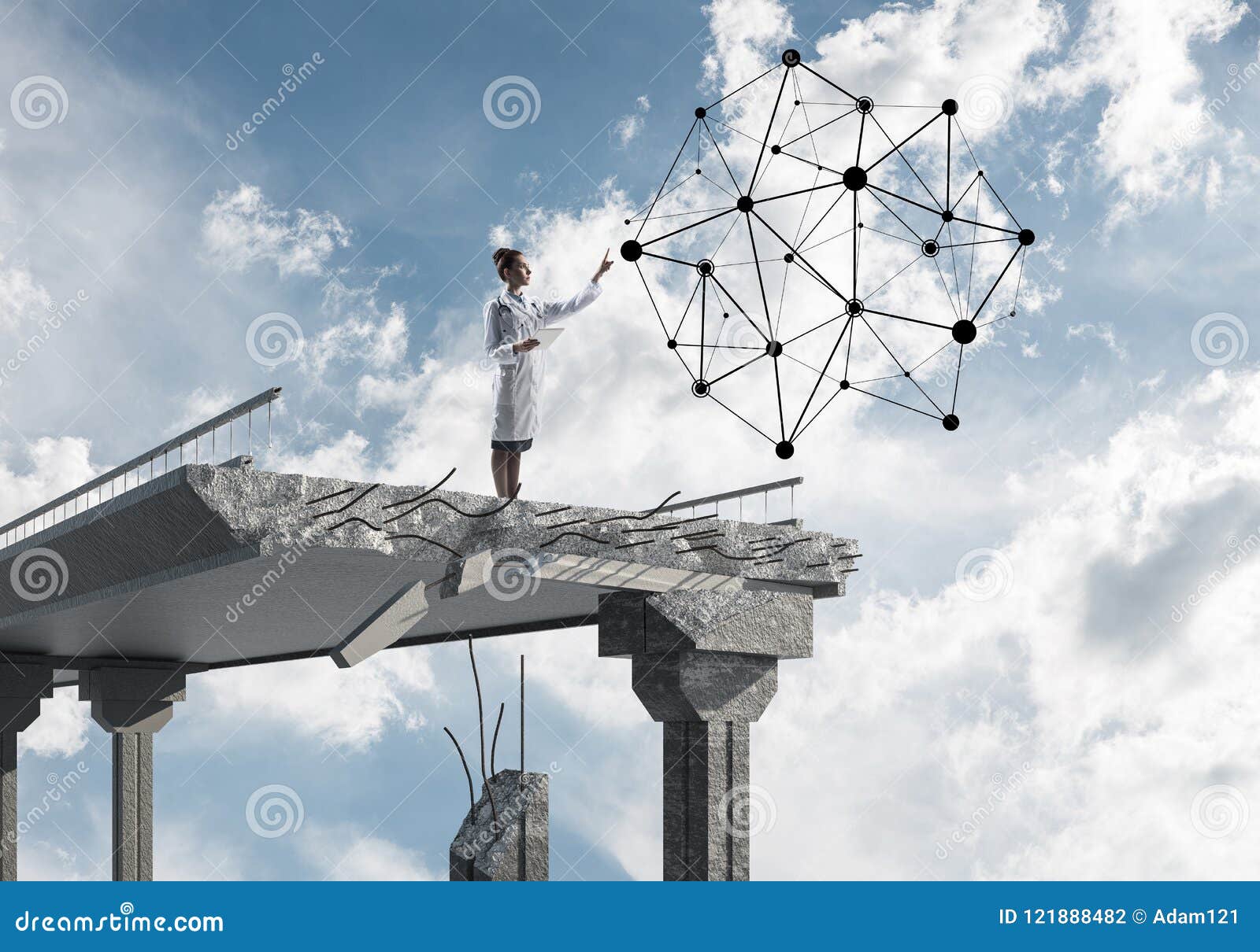Solving Medical Problems by Means of Modern Technologies Stock Photo ...