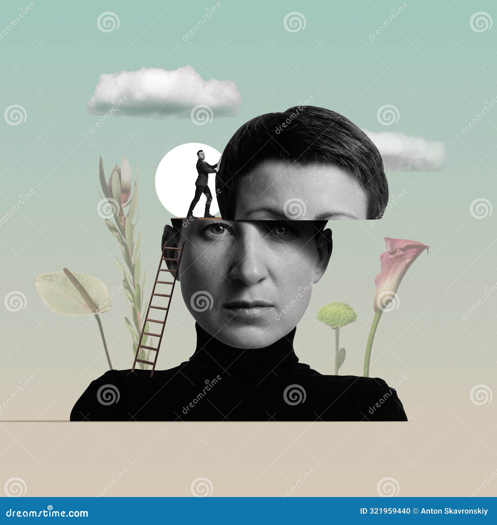 Solving Mental Problems. Concept. Stock Photo - Image of think ...