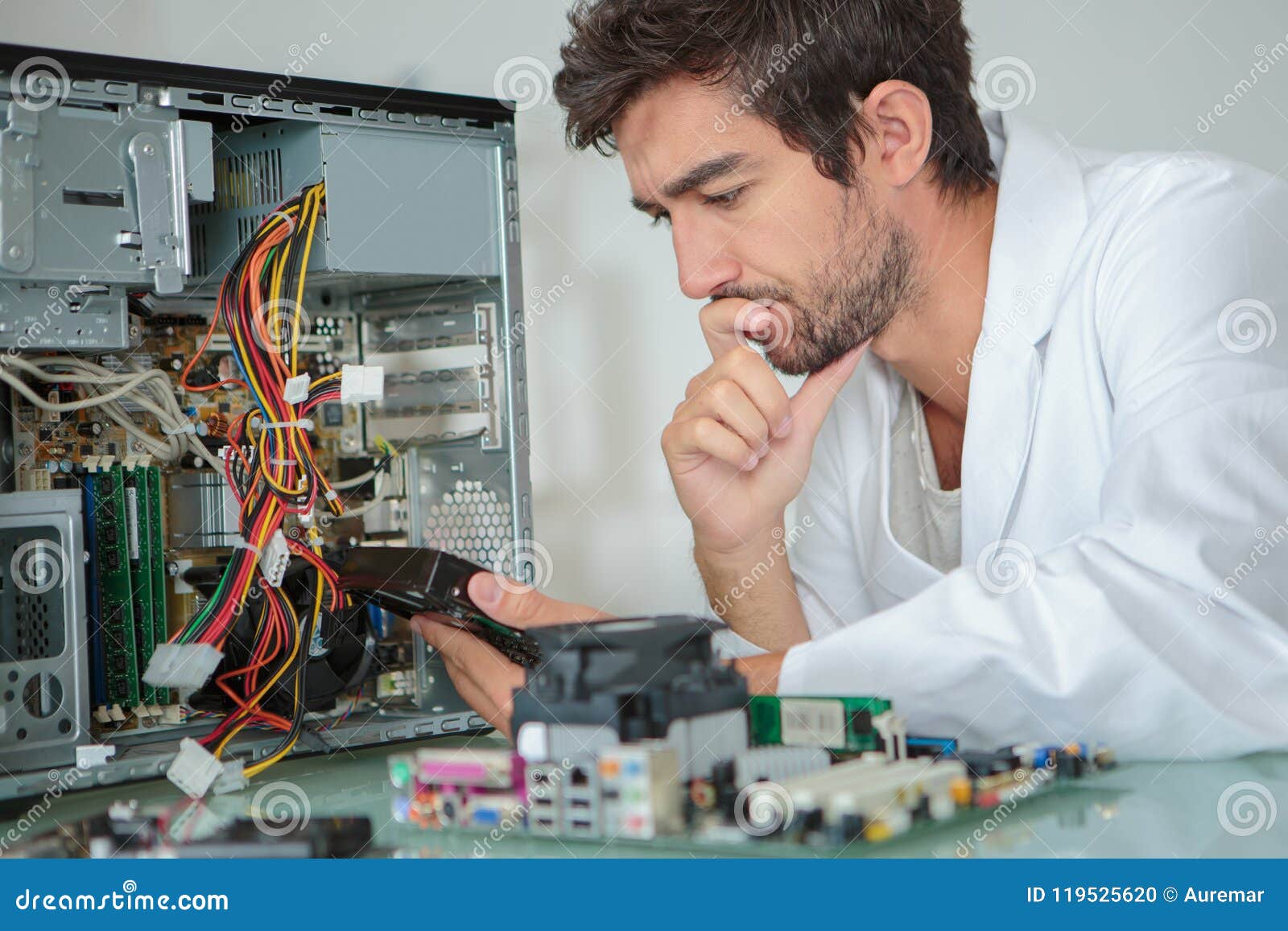 Solving the Motherboard Problem Stock Photo - Image of unit, solving ...