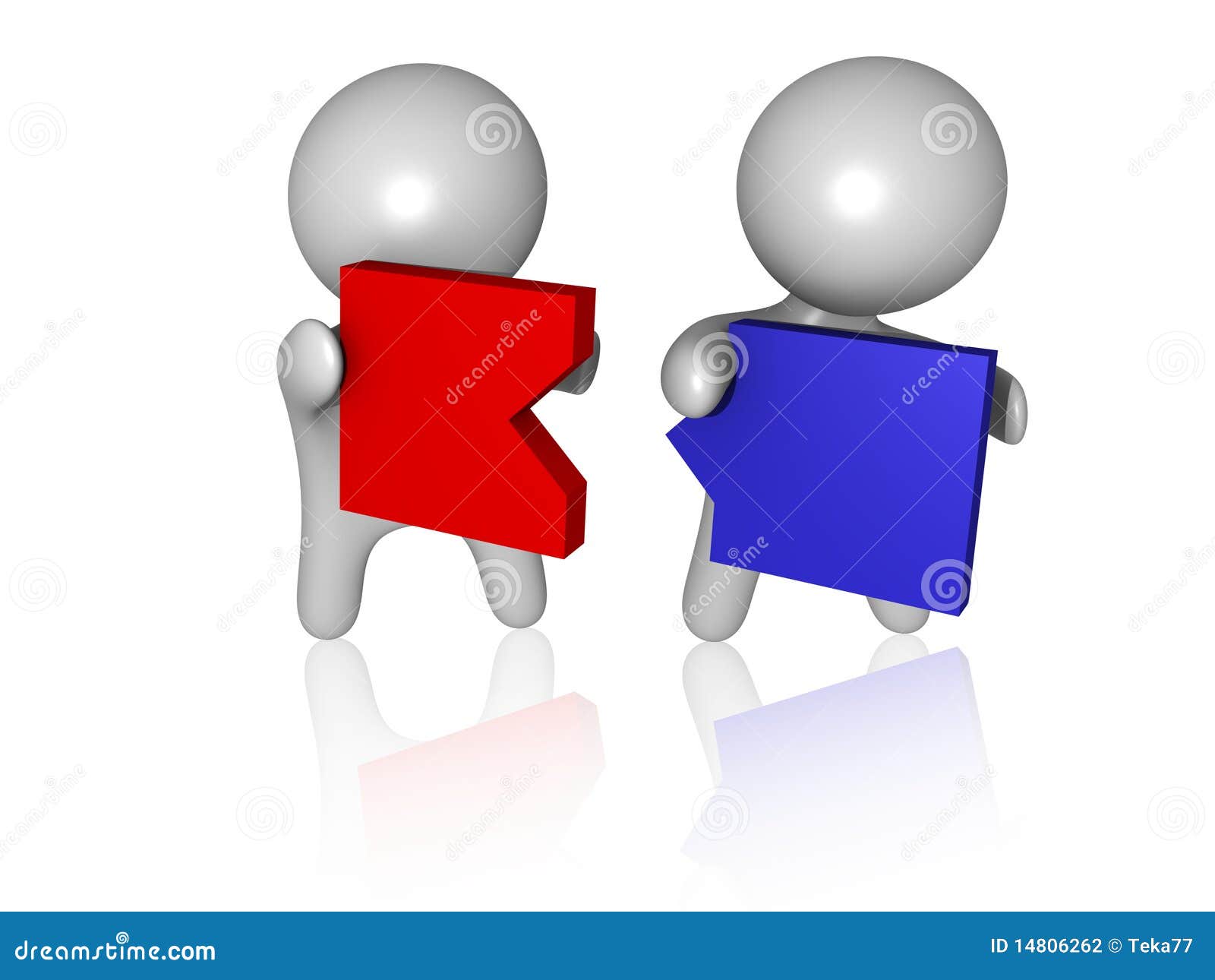 Solving the problem 3d stock illustration. Illustration of problem ...