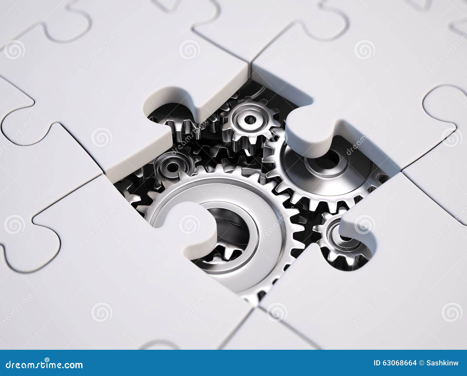 Solving the Problem Concept Stock Illustration - Illustration of join ...