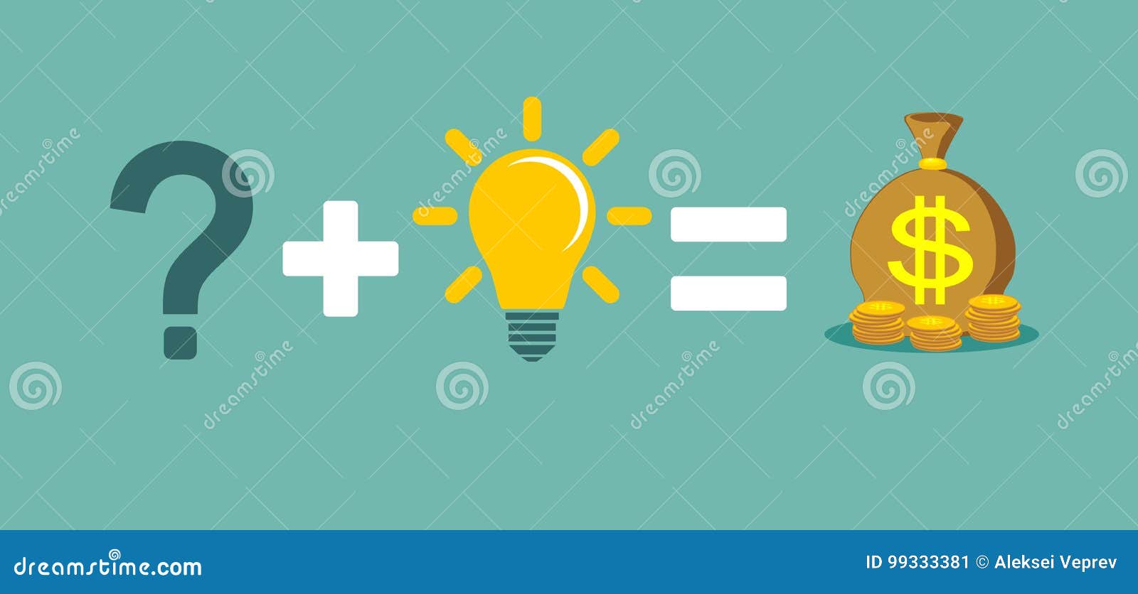 Solving a Problem and Make Money Stock Vector - Illustration of ...