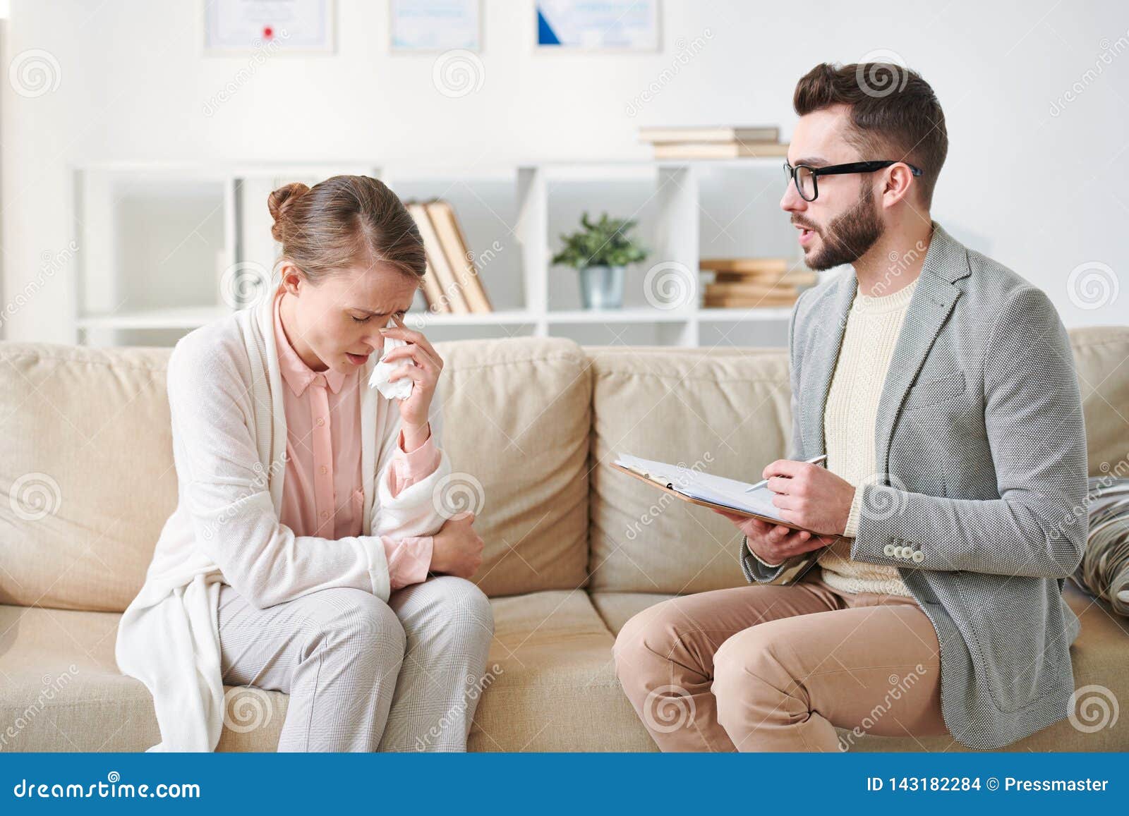 Solving problem of patient stock photo. Image of occupation - 143182284