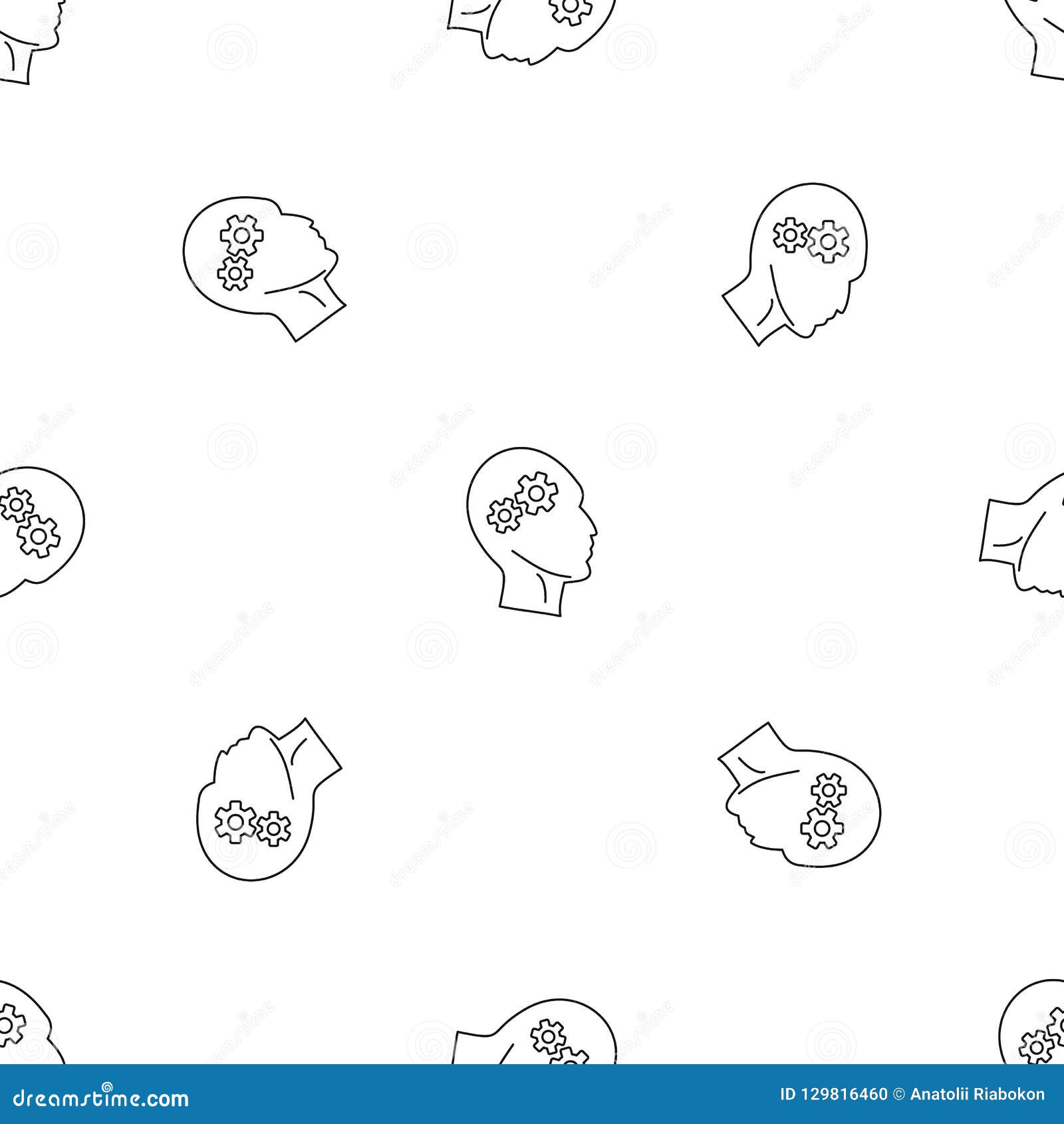 Solving Problem Pattern Seamless Vector Stock Vector Illustration Of