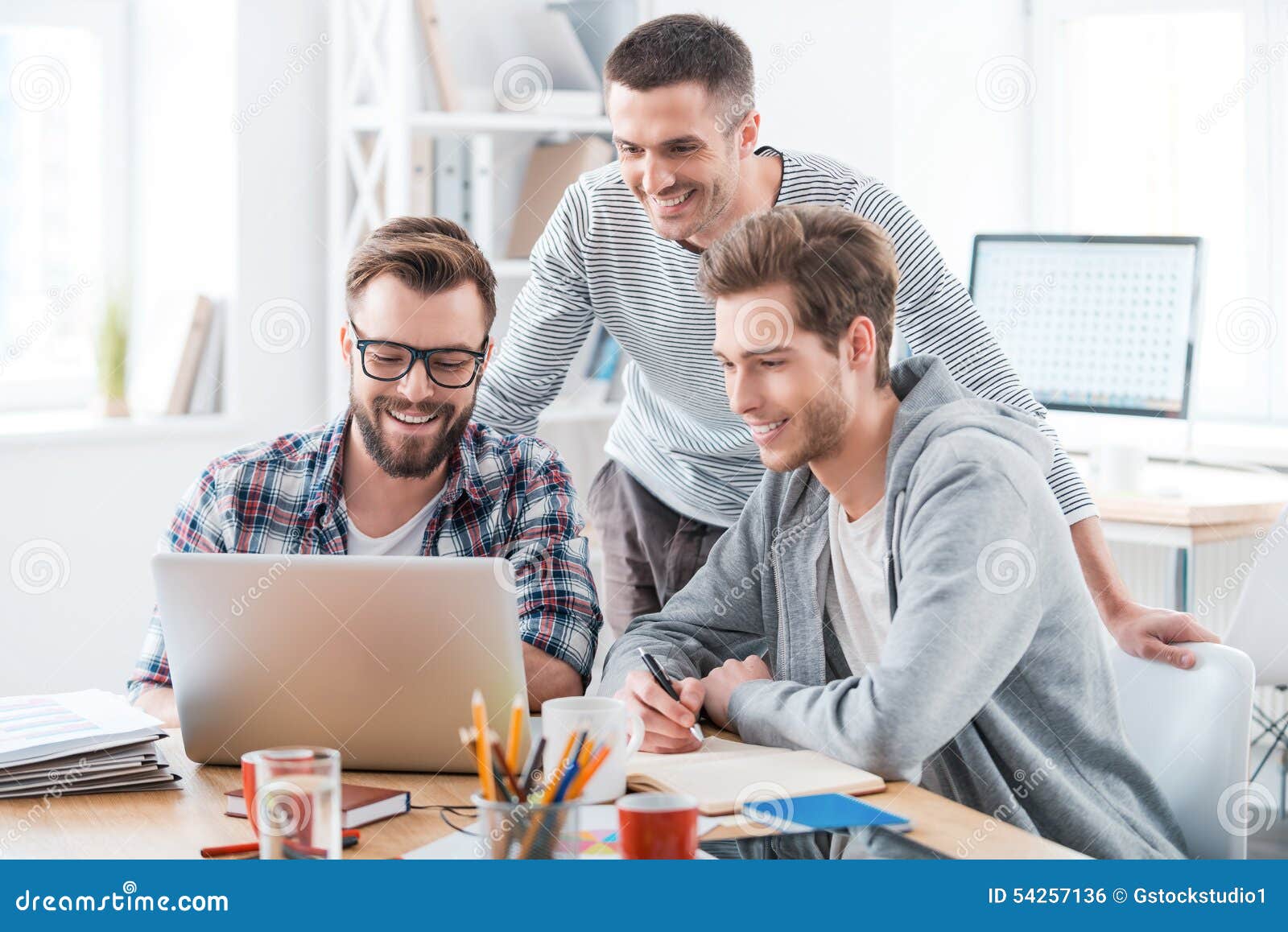 Solving Problems As One Team. Stock Photo - Image of discussion ...