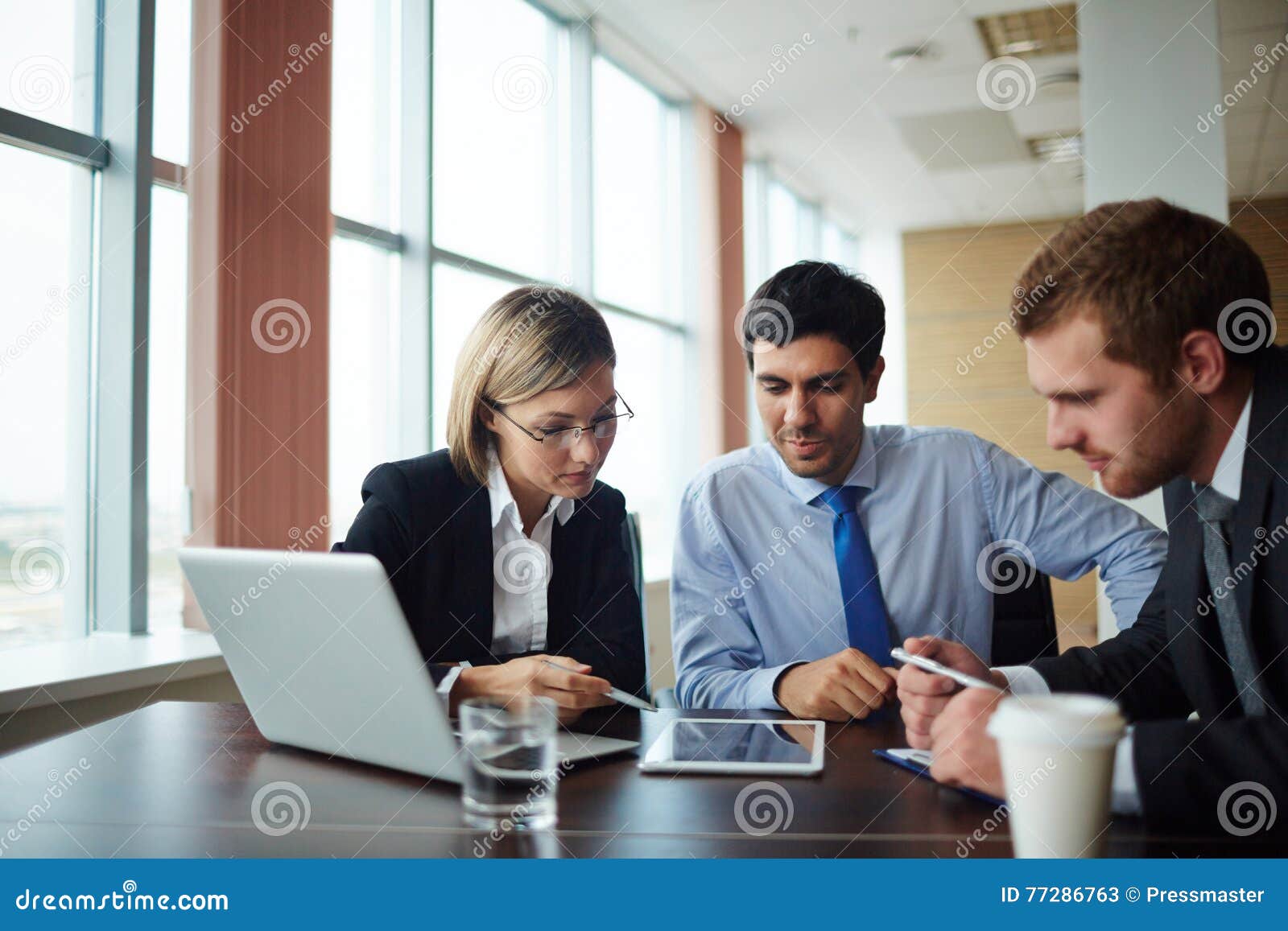 Solving problems stock image. Image of tablet, planning - 77286763