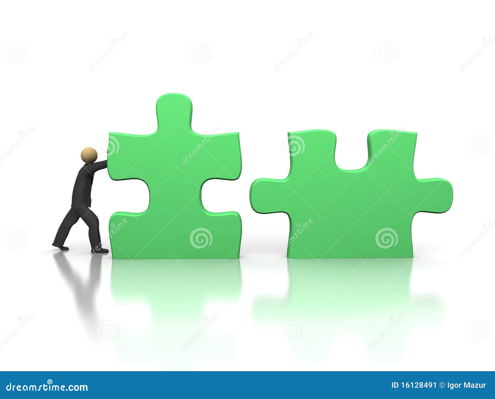 Solving A Puzzle, Teamwork, Stick Figures Royalty-Free Stock Photo ...