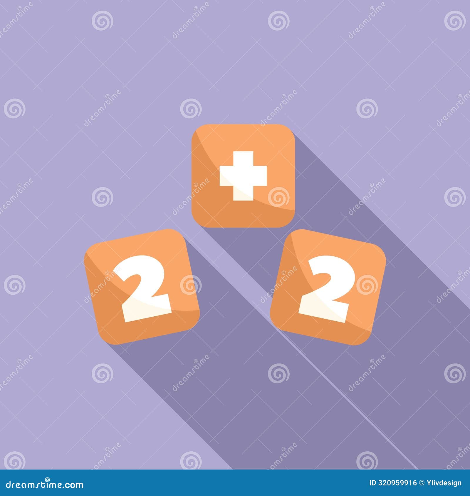Solving Simple Math Problems Visually Stock Vector - Illustration of education, concept: 320959916