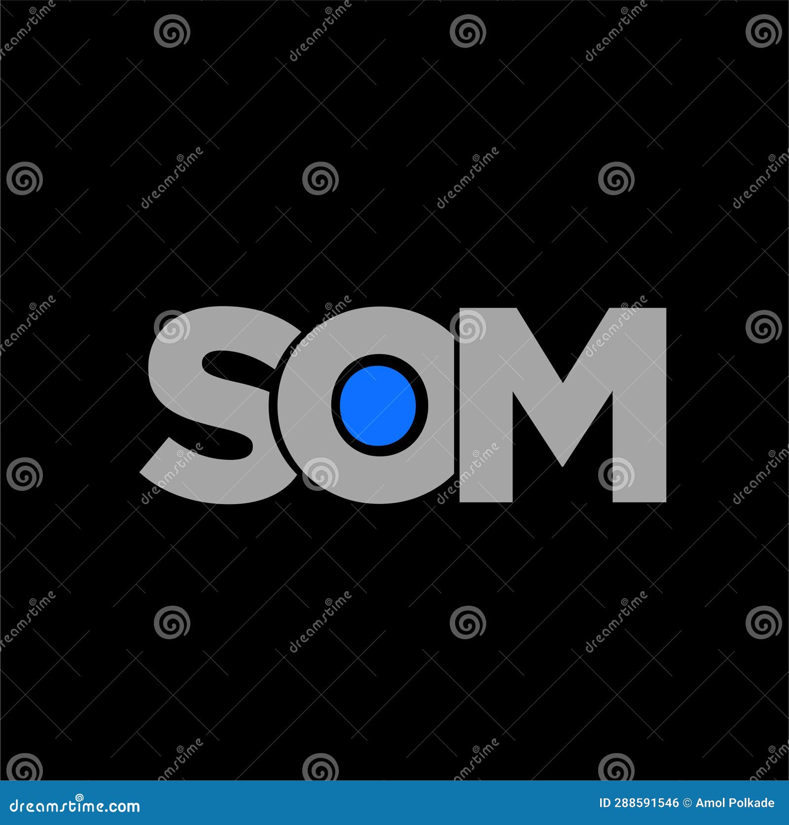 SOM Brand Name Vector Icon. SOM Typography Monogram Stock Illustration ...