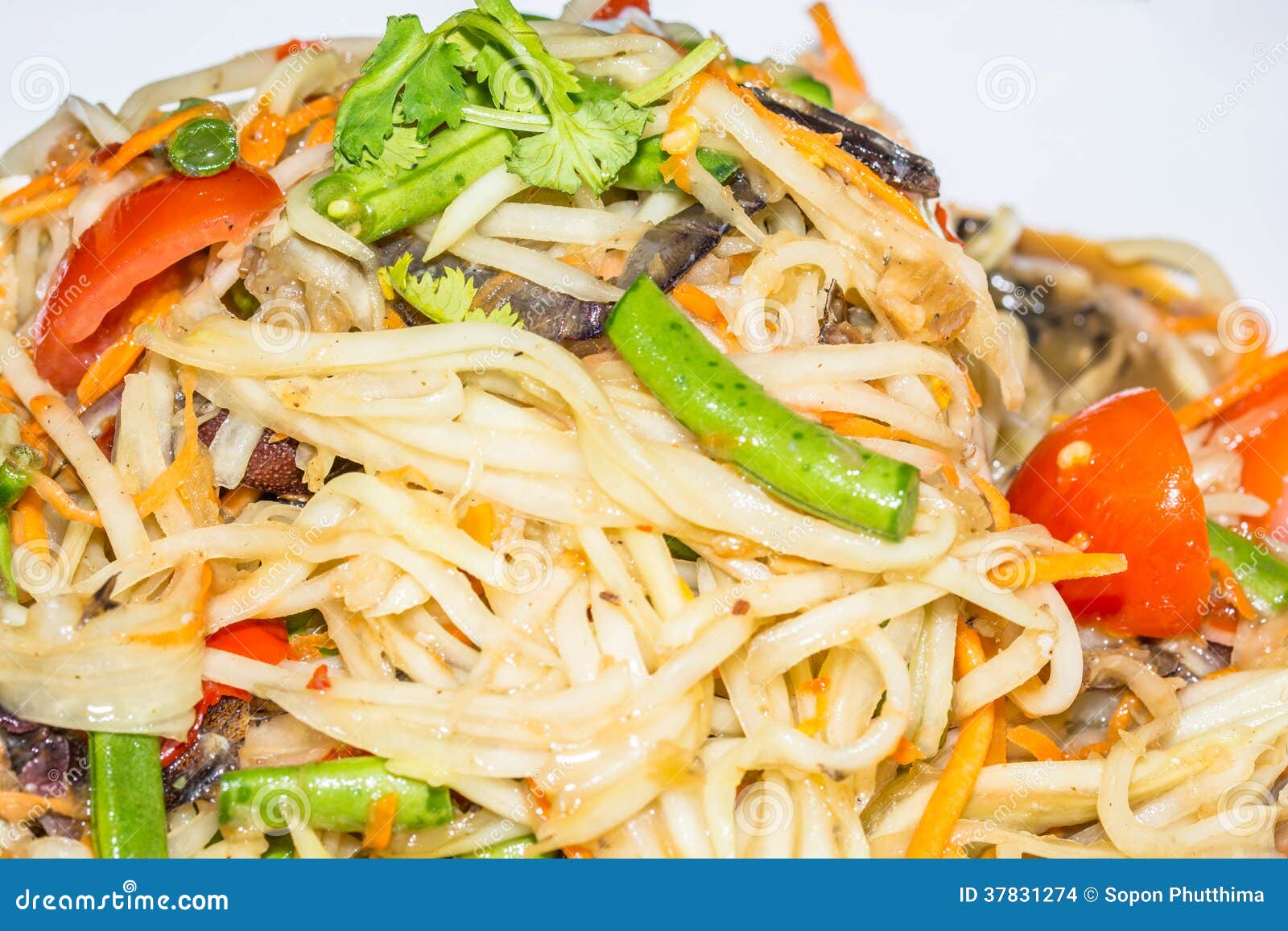 Som Tam stock photo. Image of food, green, sour, swee - 37831274