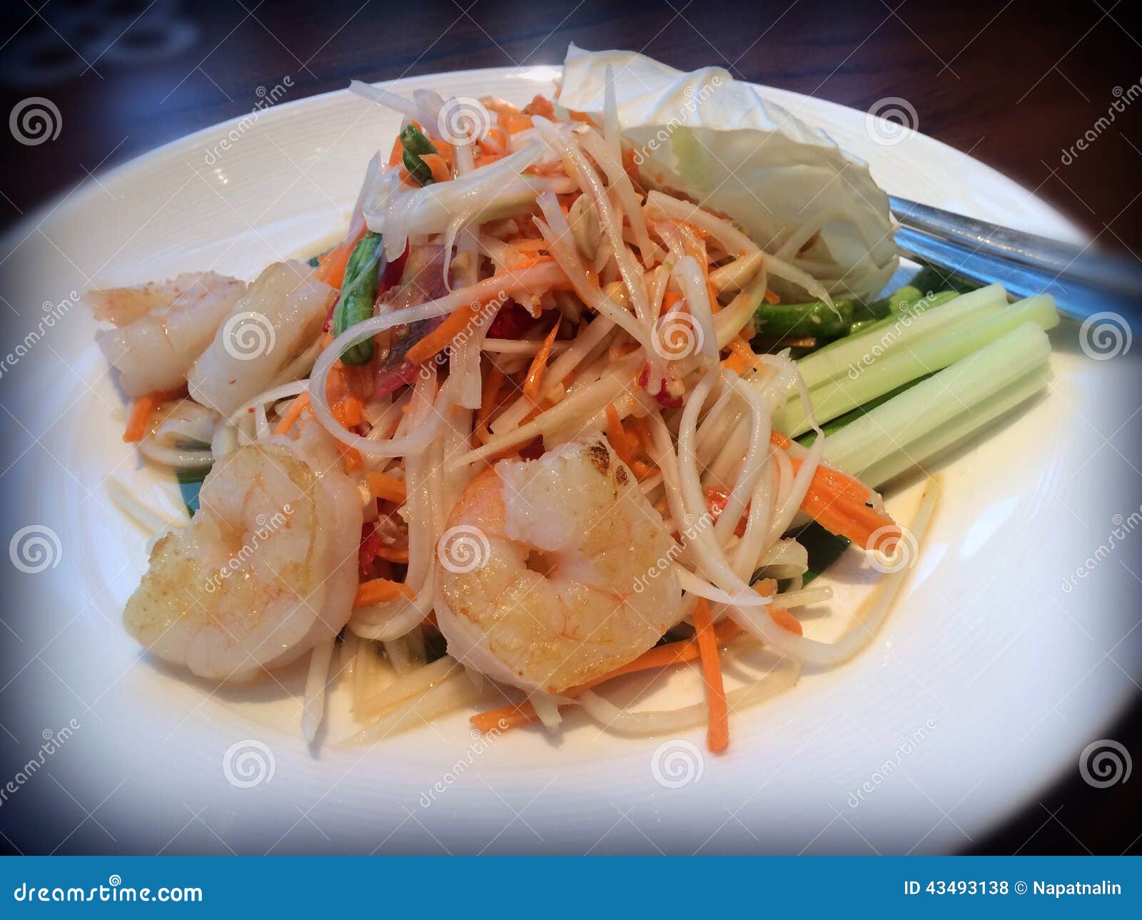 Som tum stock photo. Image of somtum, yummy, food, spicy - 43493138