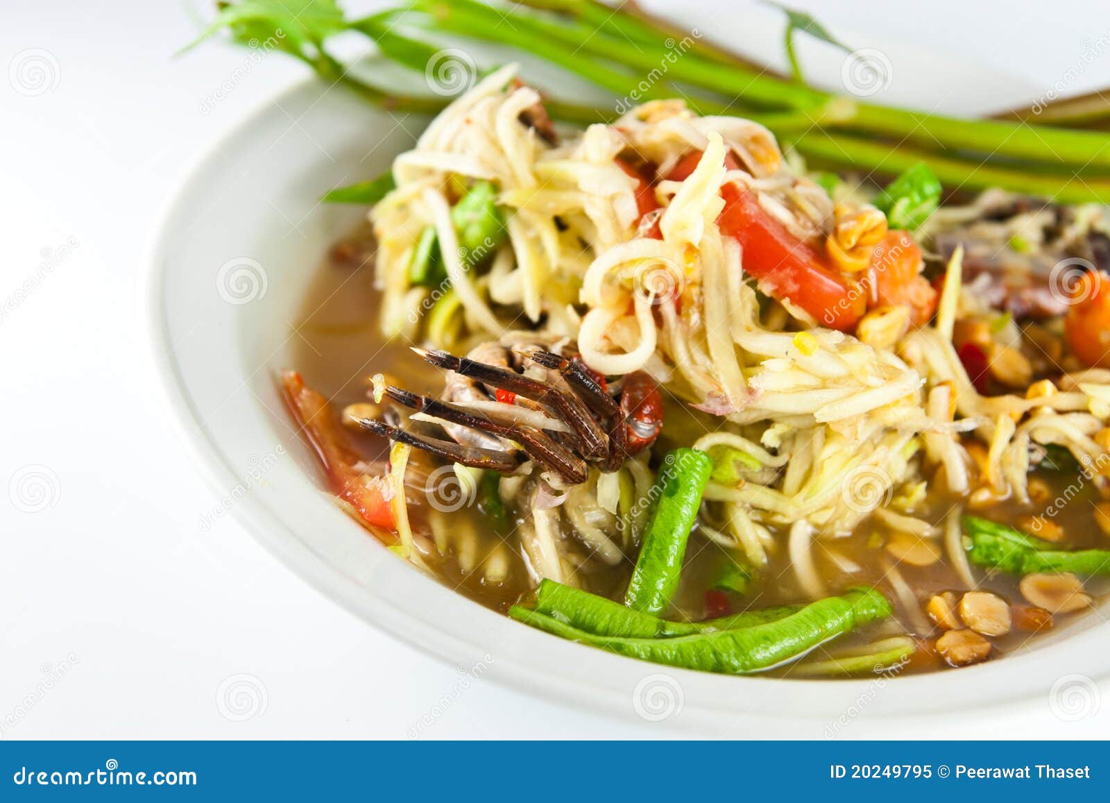 Som Tum thai food stock image. Image of asian, object - 20249795