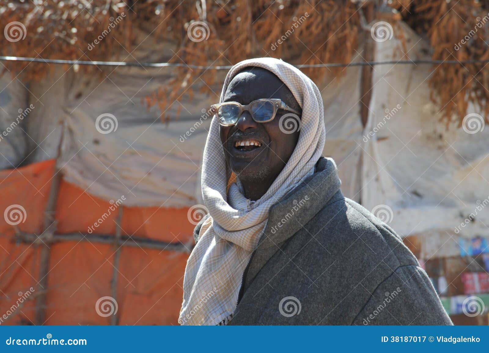 In the Somali village editorial photography. Image of travel - 38187017