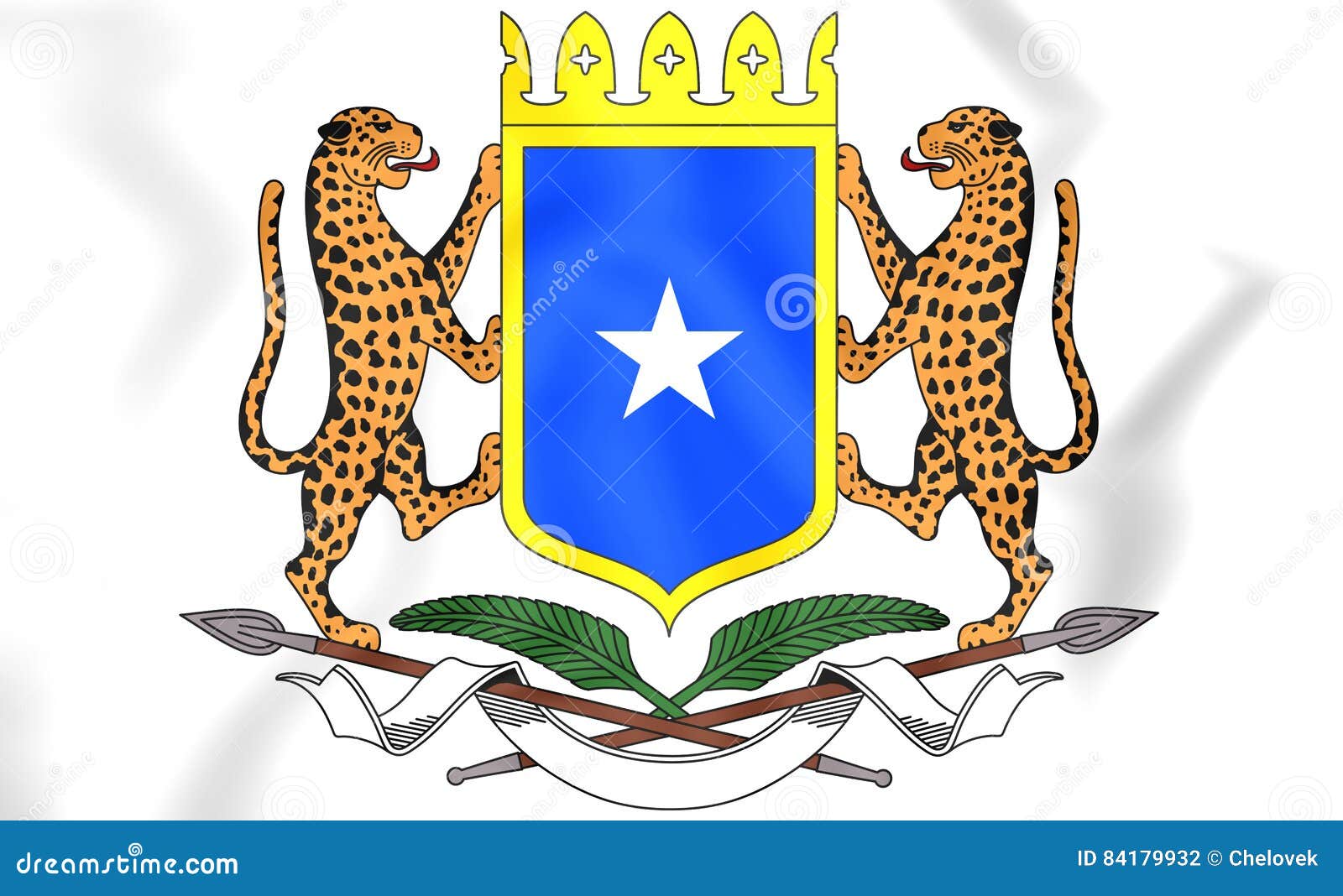 Somalia coat of arms. stock illustration. Illustration of republic ...