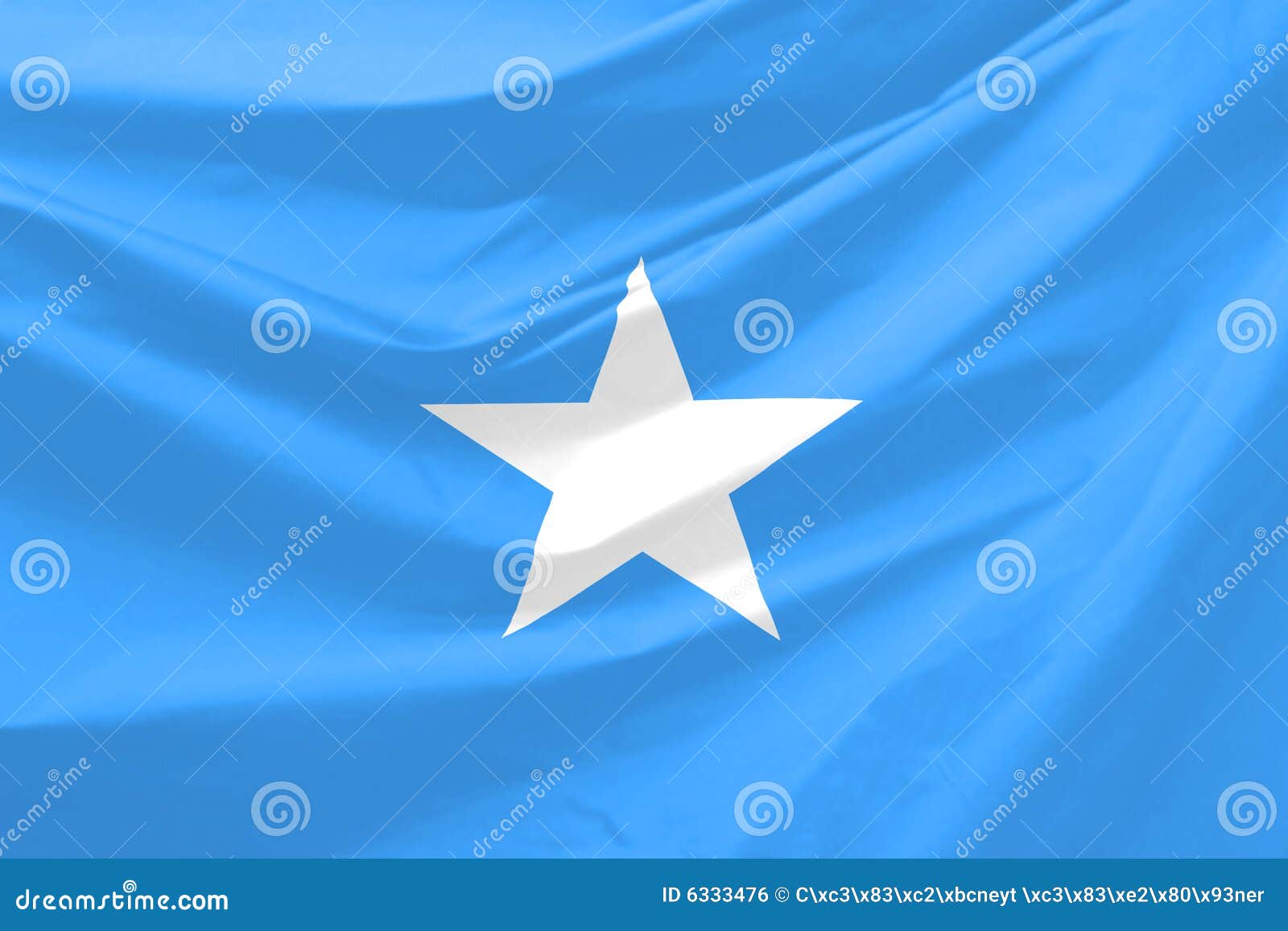 Somalia Flag And Map - Sovereign State With Its Territory Located In ...