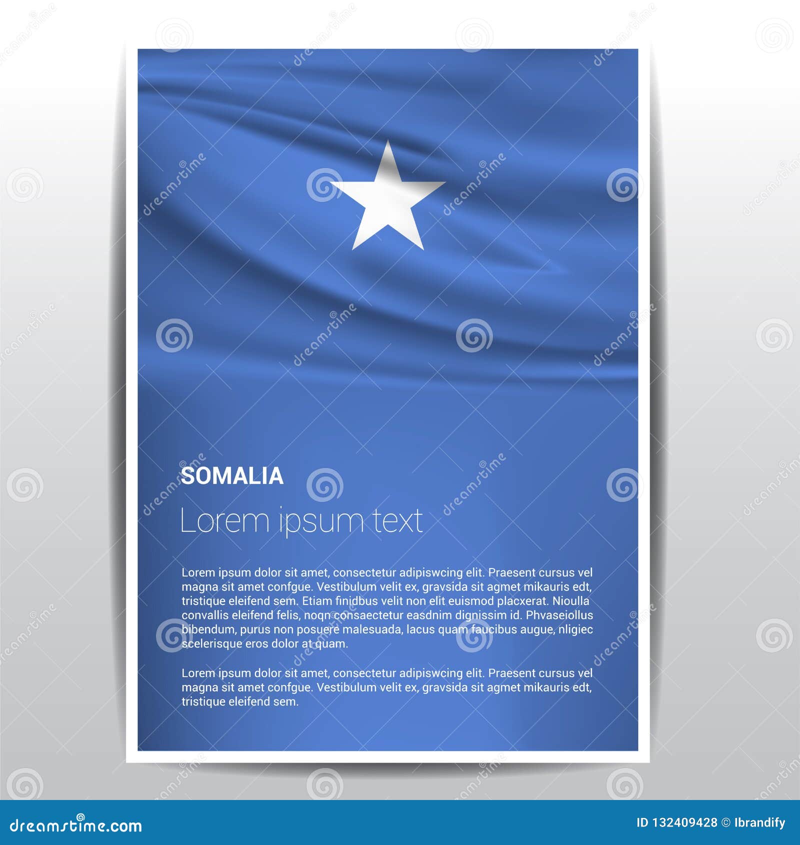 Somalia flag design vector stock vector. Illustration of icon - 132409428