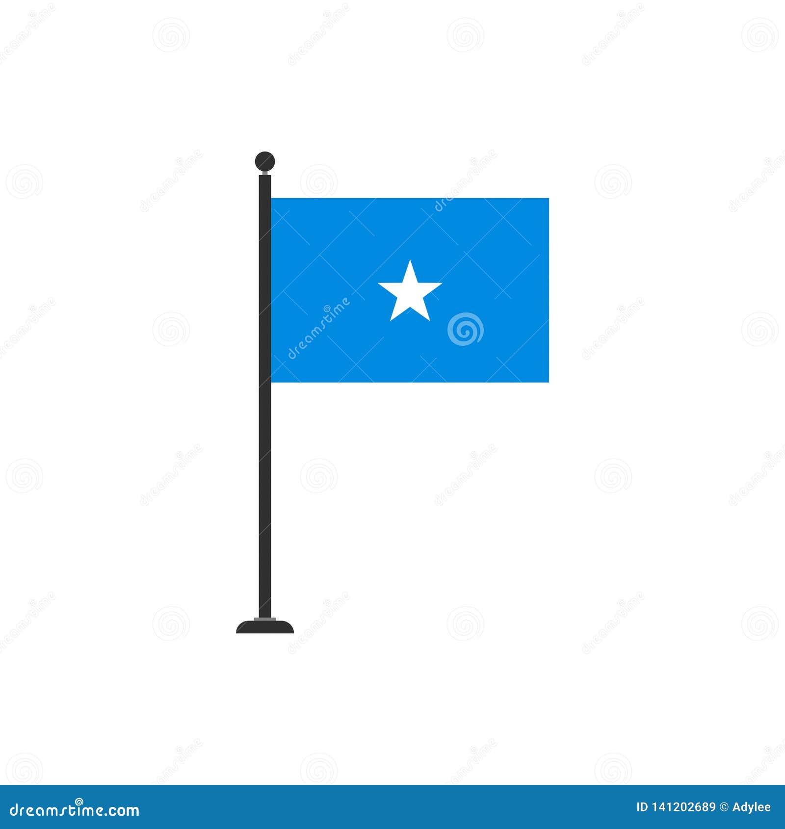 Somalia Flag Vector Isolated 3 Stock Vector - Illustration of icon ...