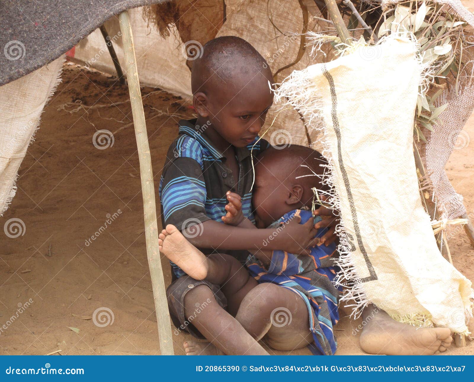 Somalia Hunger Refugee Camp Editorial Image - Image of children ...