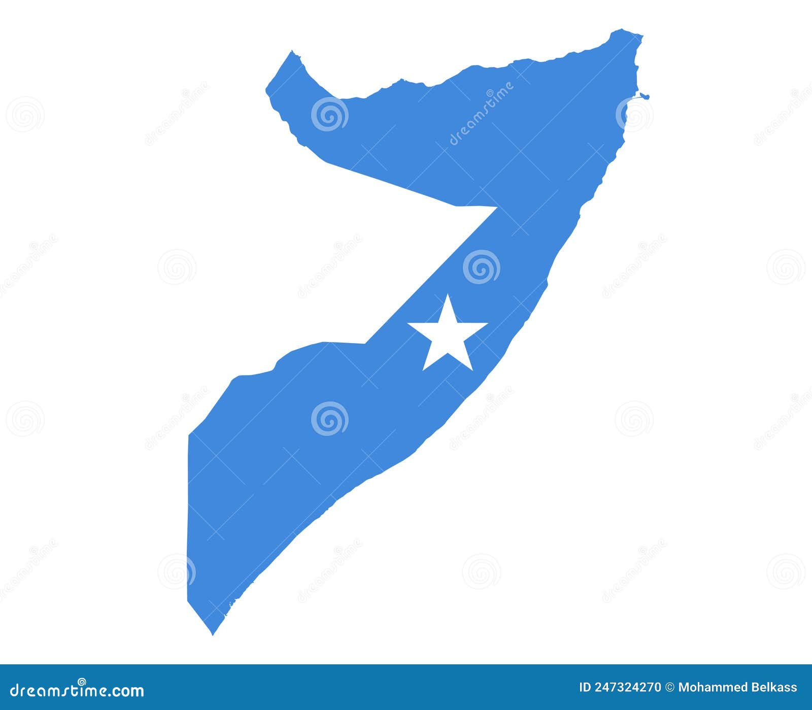 Somalia Flag National Africa Emblem Map Icon Vector Stock Illustration ...