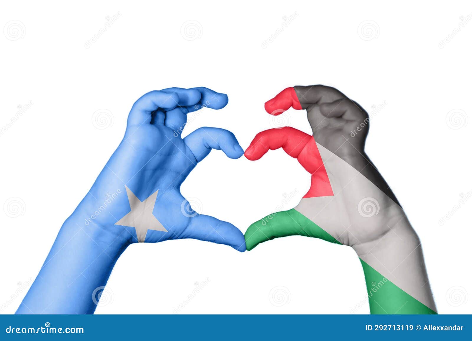Palestine Heart Shape Love Symbol National Flag Vector Illustration ...