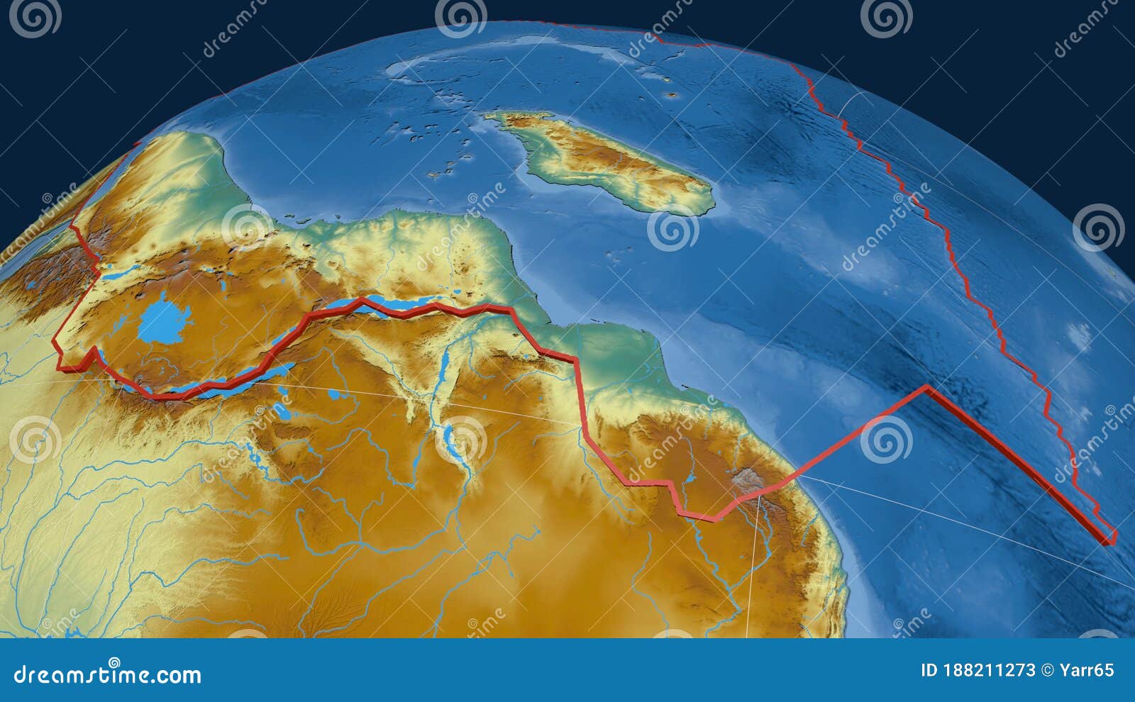 Somalian Plate Extruded - Relief Stock Illustration - Illustration of ...