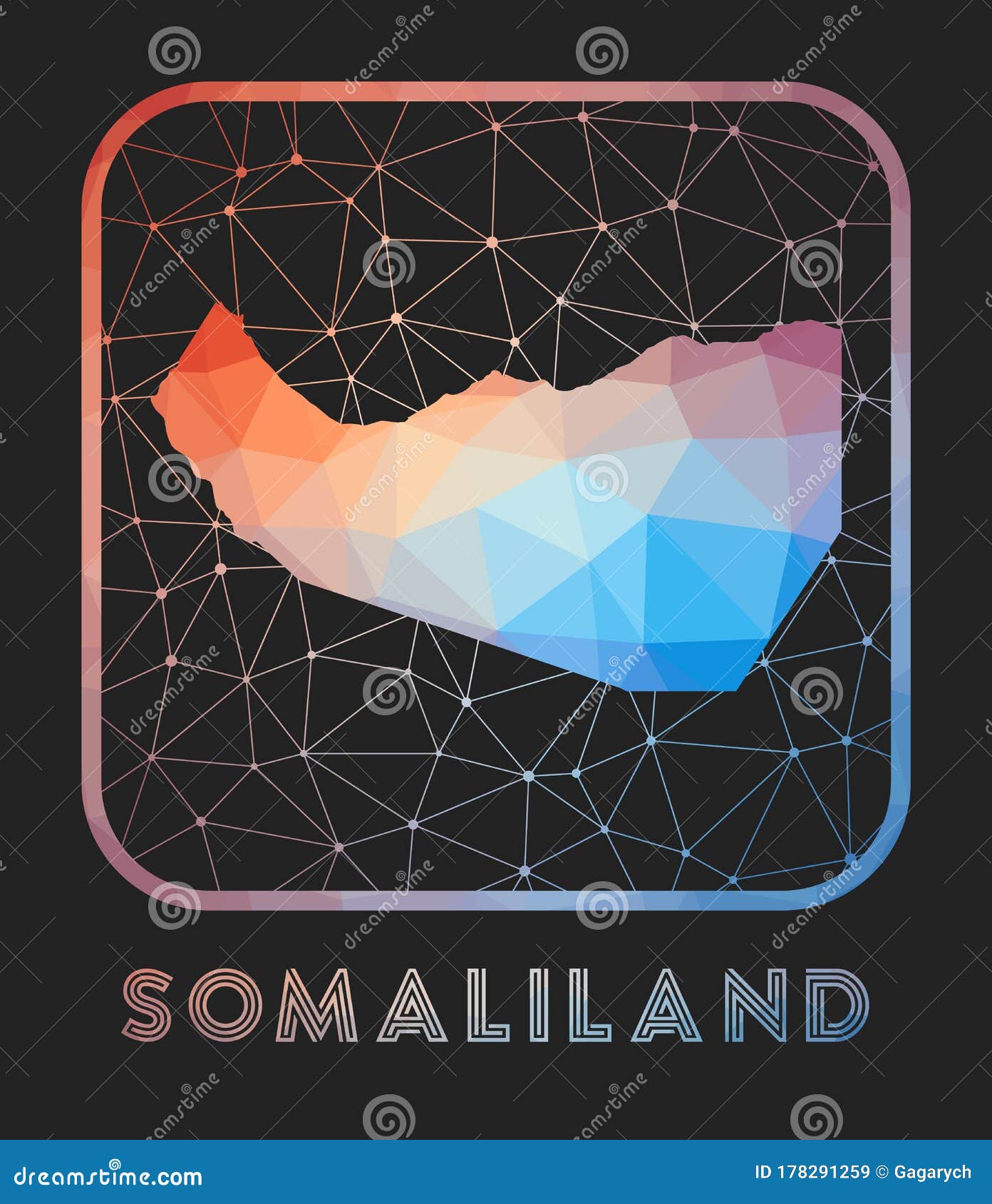 Somaliland map design. stock vector. Illustration of eastern - 178291259
